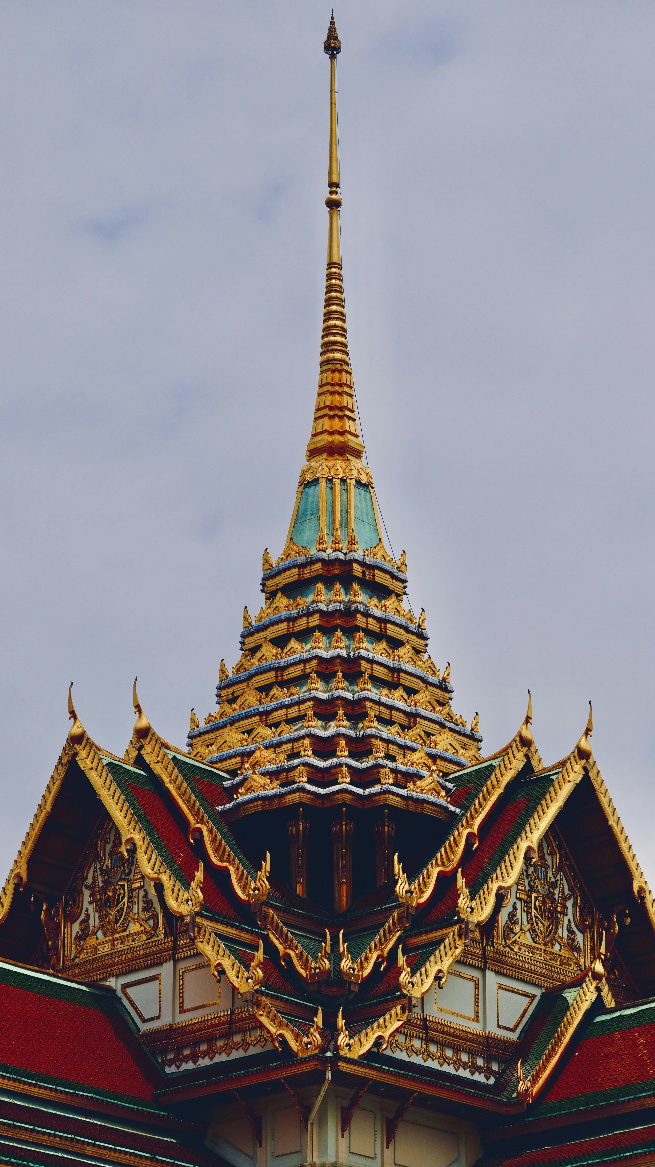Golden Spire Rising: A Temple Peak Cutting the Sky
