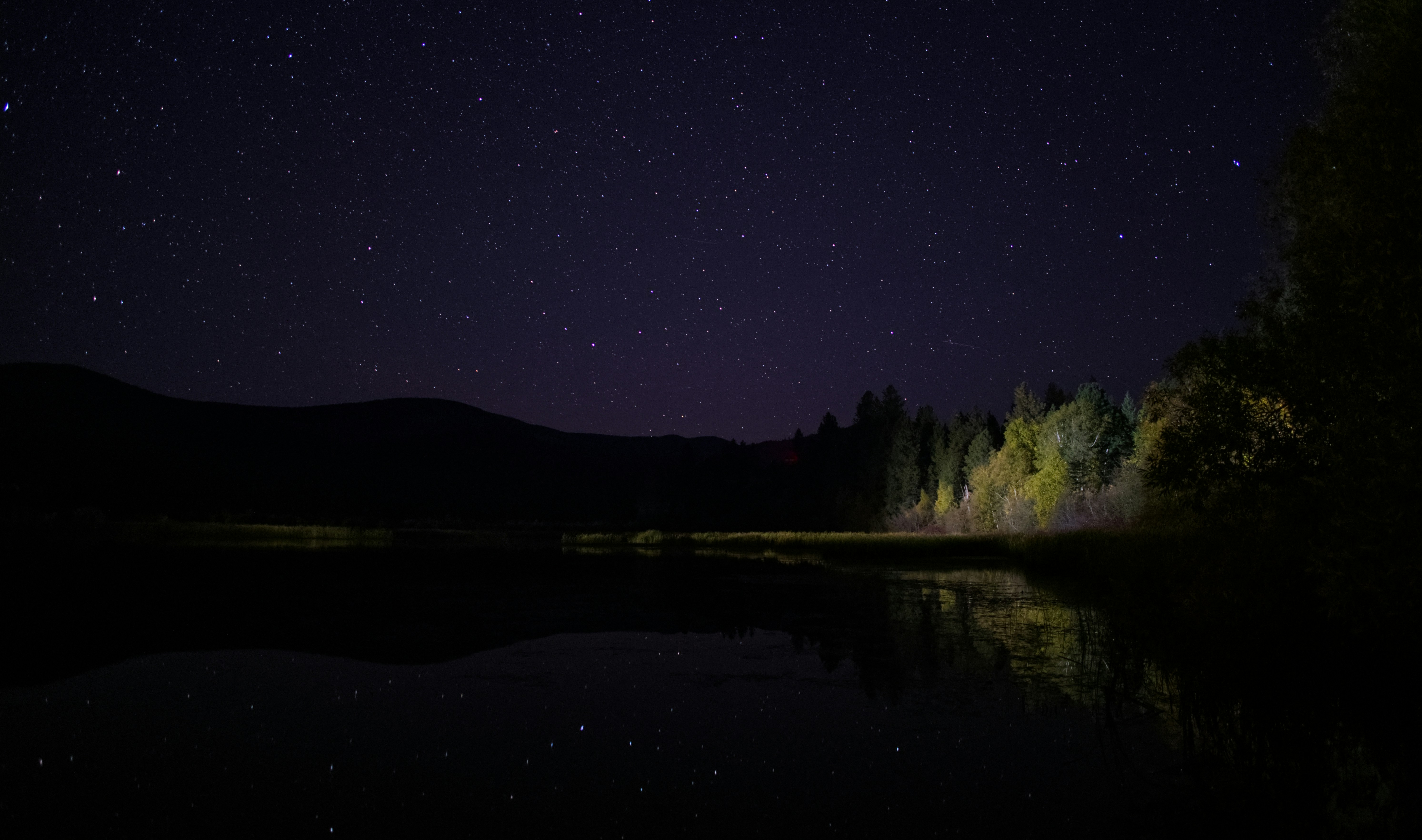 Starlit Timberline over Silent Lake