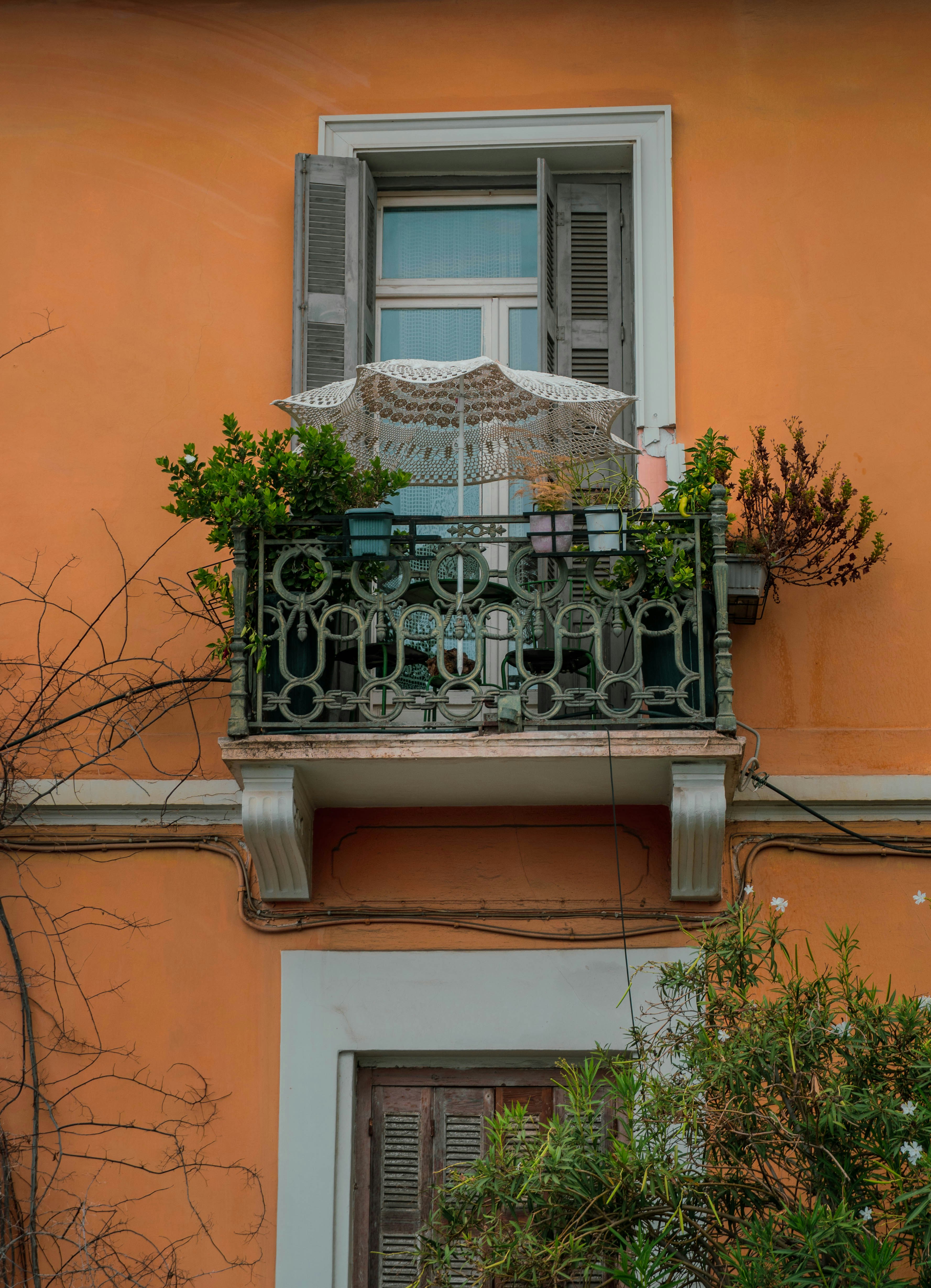 Terracotta Balcony in Warm Light