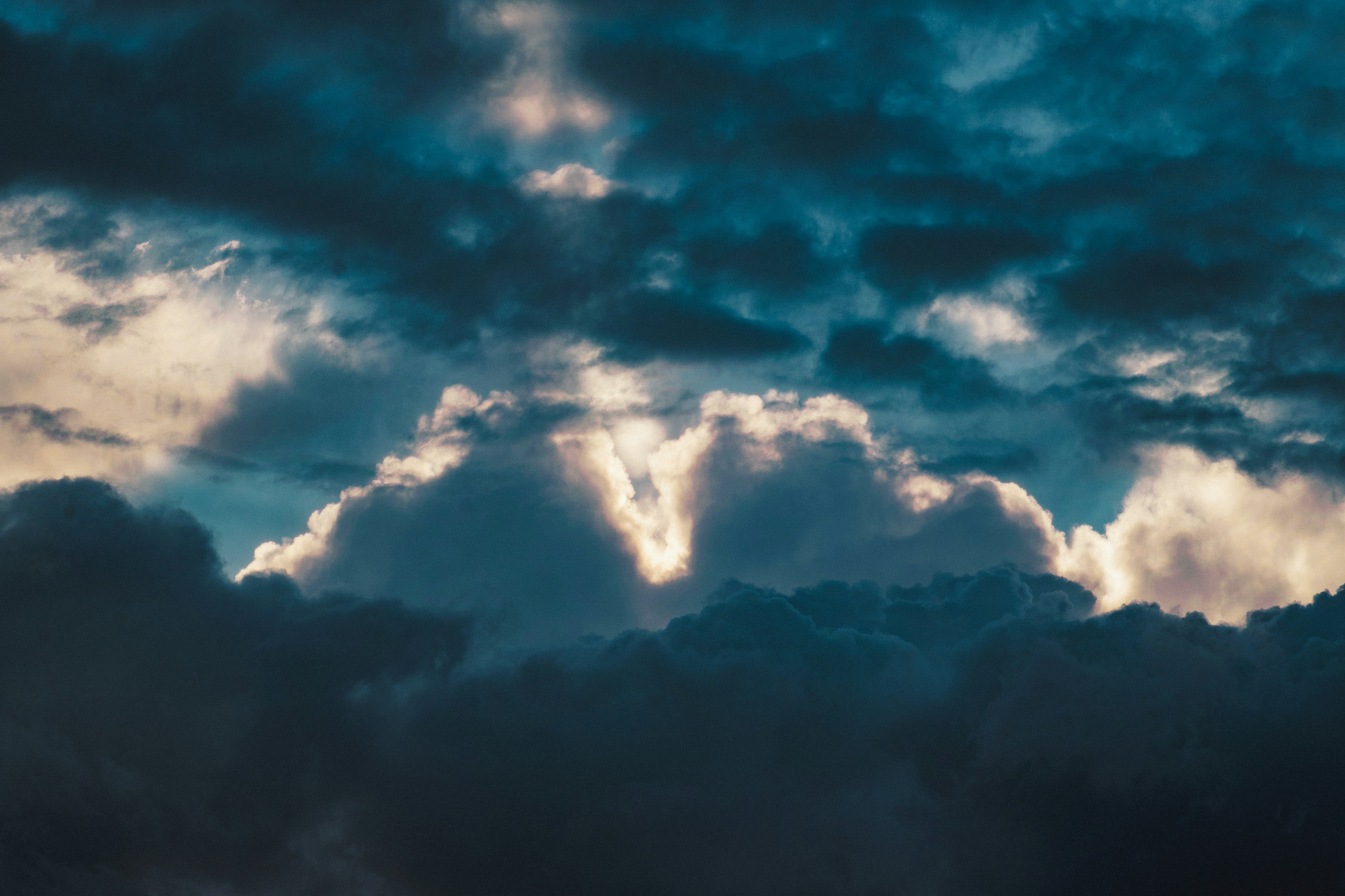 Sunlit Crest: A Break in the Clouds