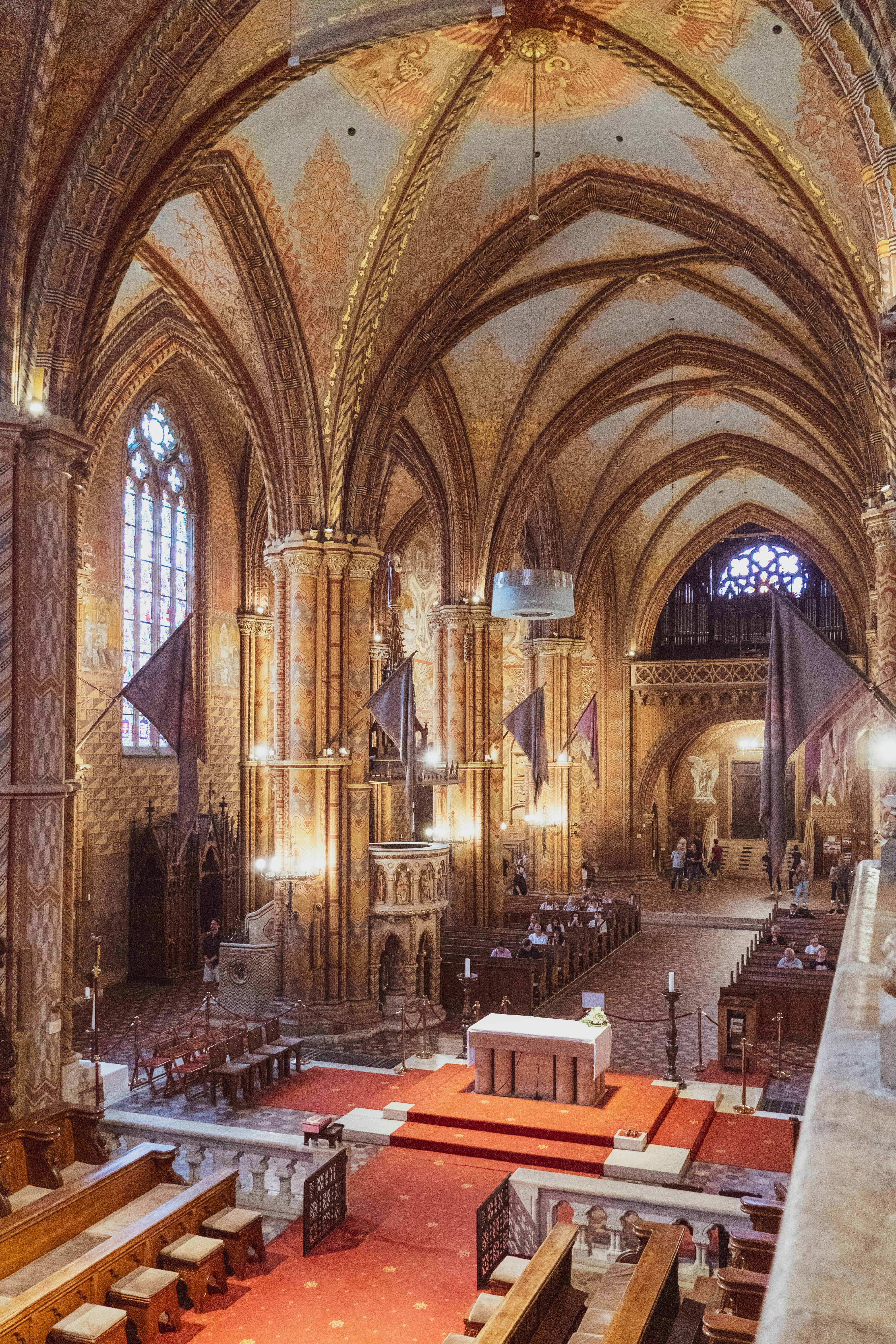 Vaulted Sanctuary: Light, Stairs, and Altar in a Gothic Cathedral