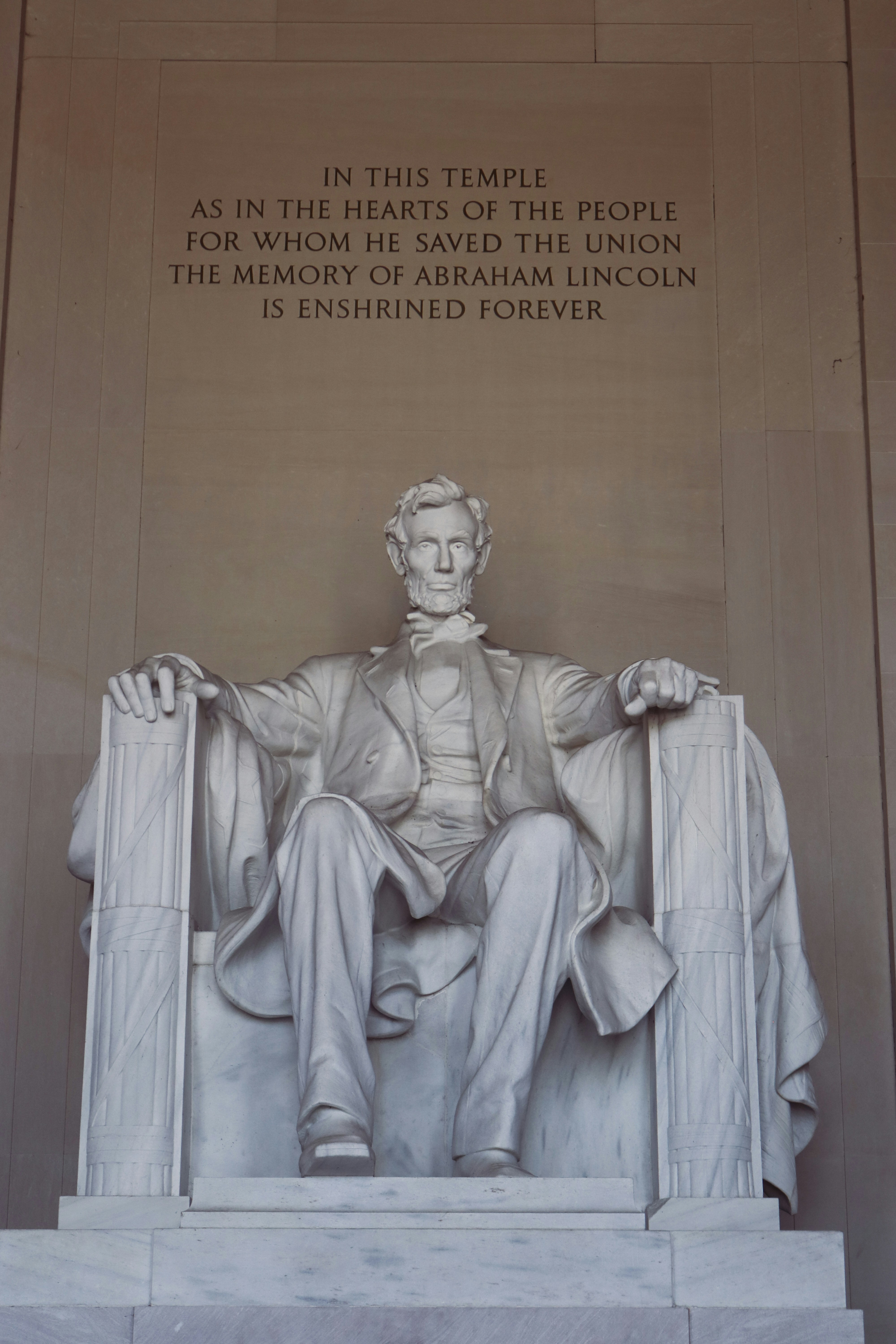 Sitting President: Lincoln in Marble Tranquility
