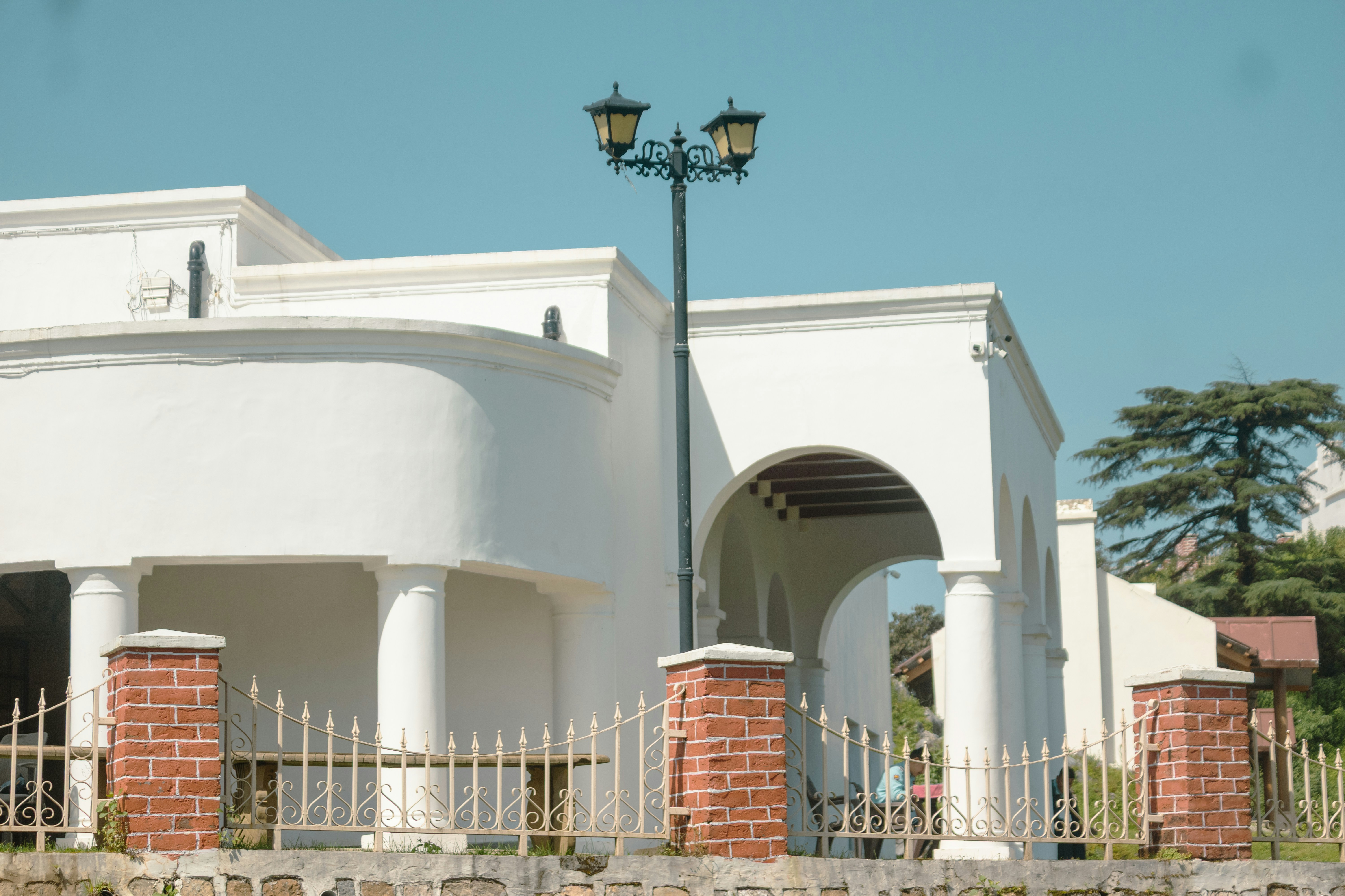 Arched Terrace and Lantern, Wrapped in Sunset Light