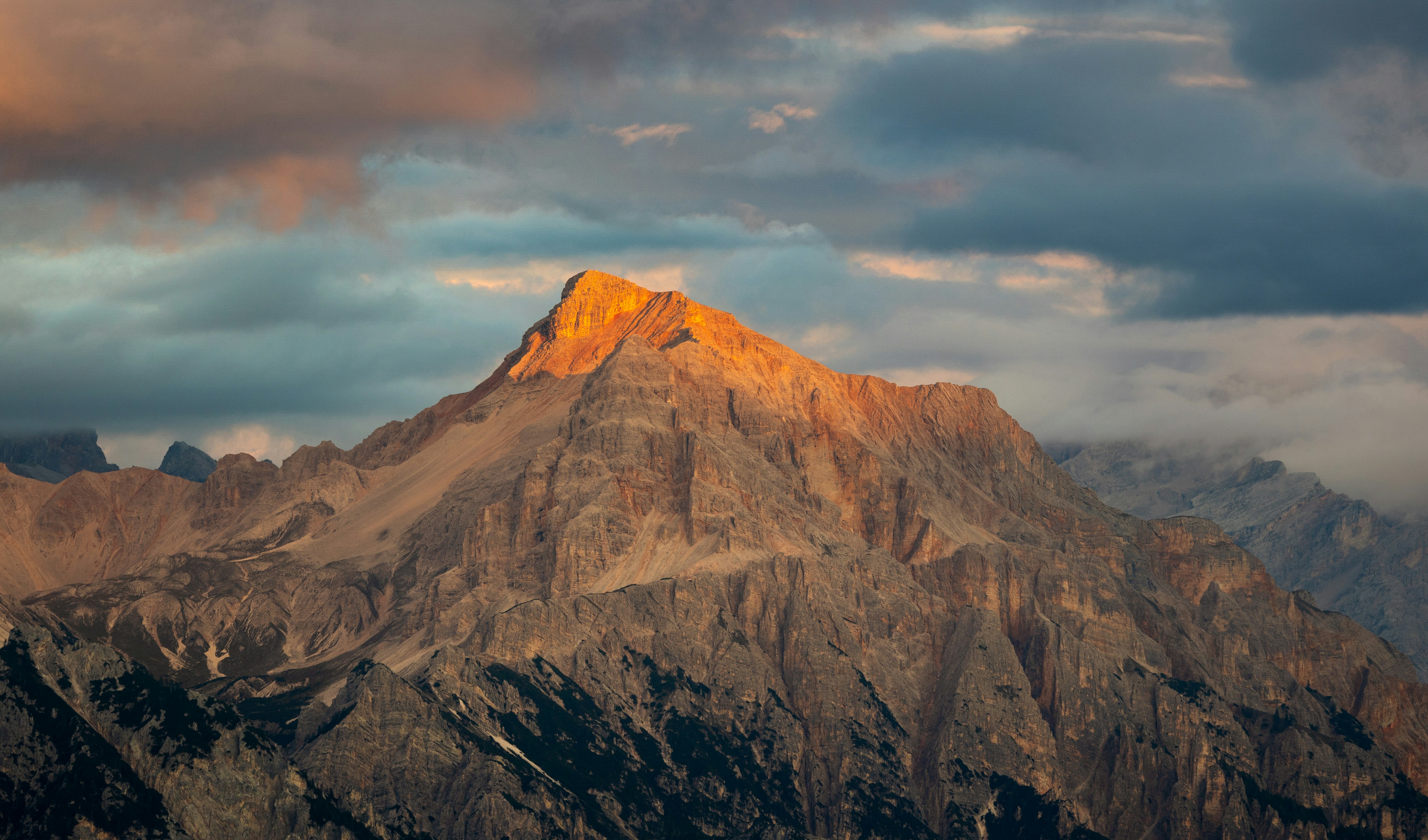 Golden Peak: A Sunlit Summit Crown