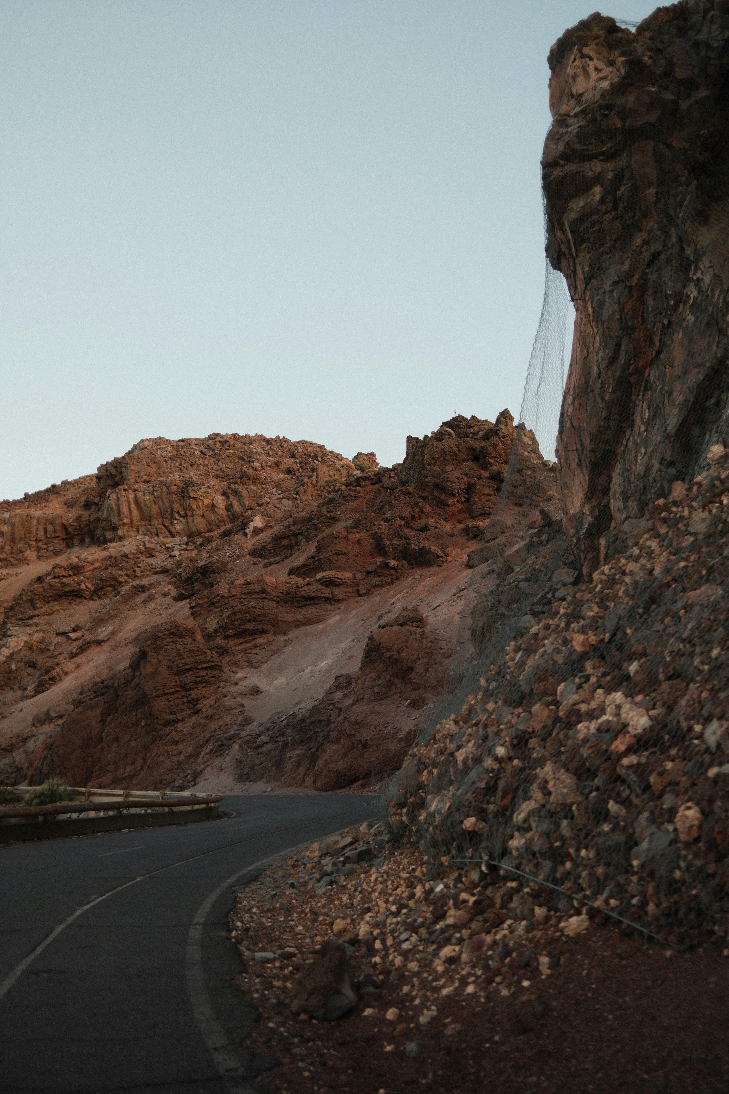 Rugged Seduction: A Winding Climb Along a Desert Cliff