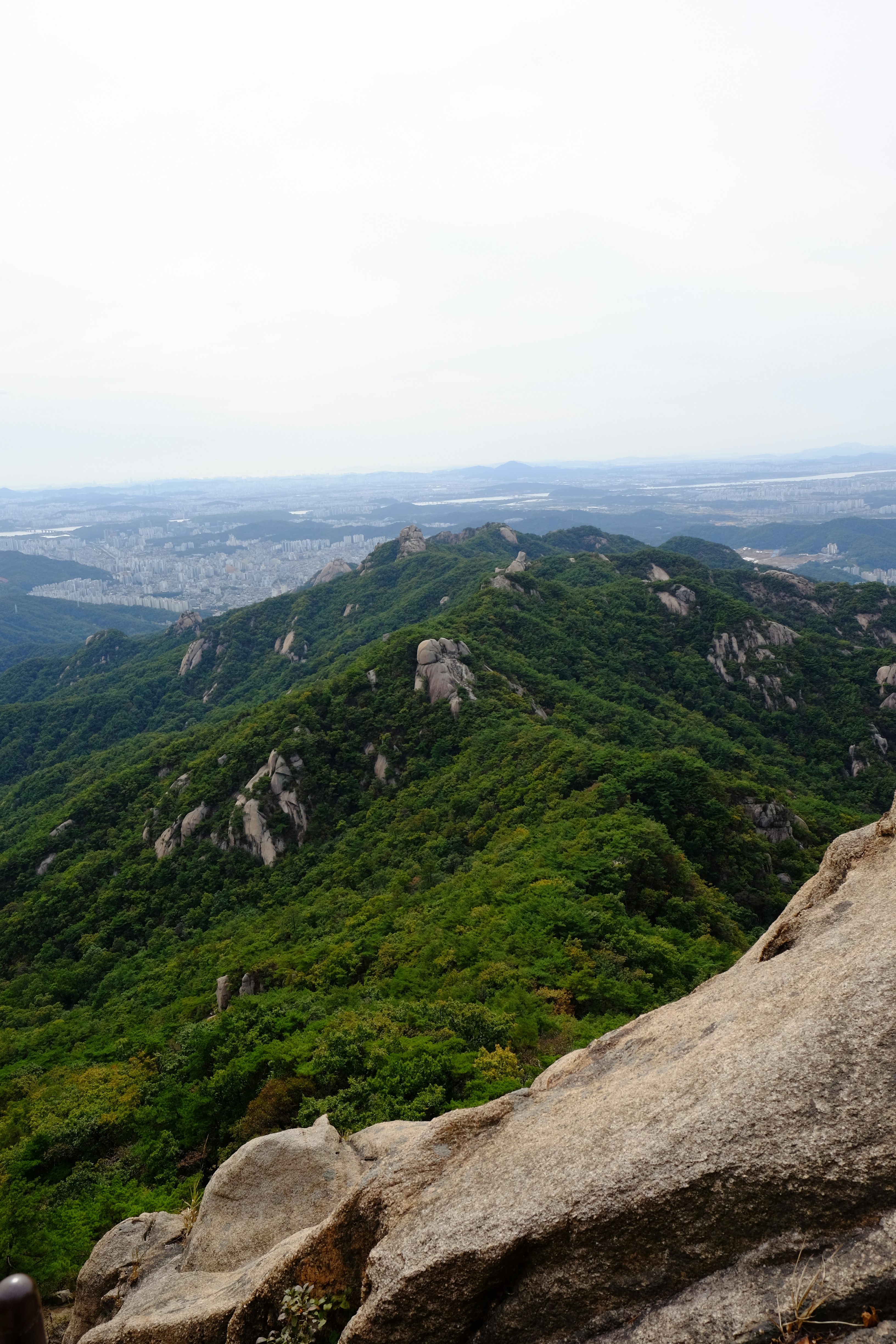 Summit Ridge Overlook: Verdant Peaks Beneath a Quiet Horizon