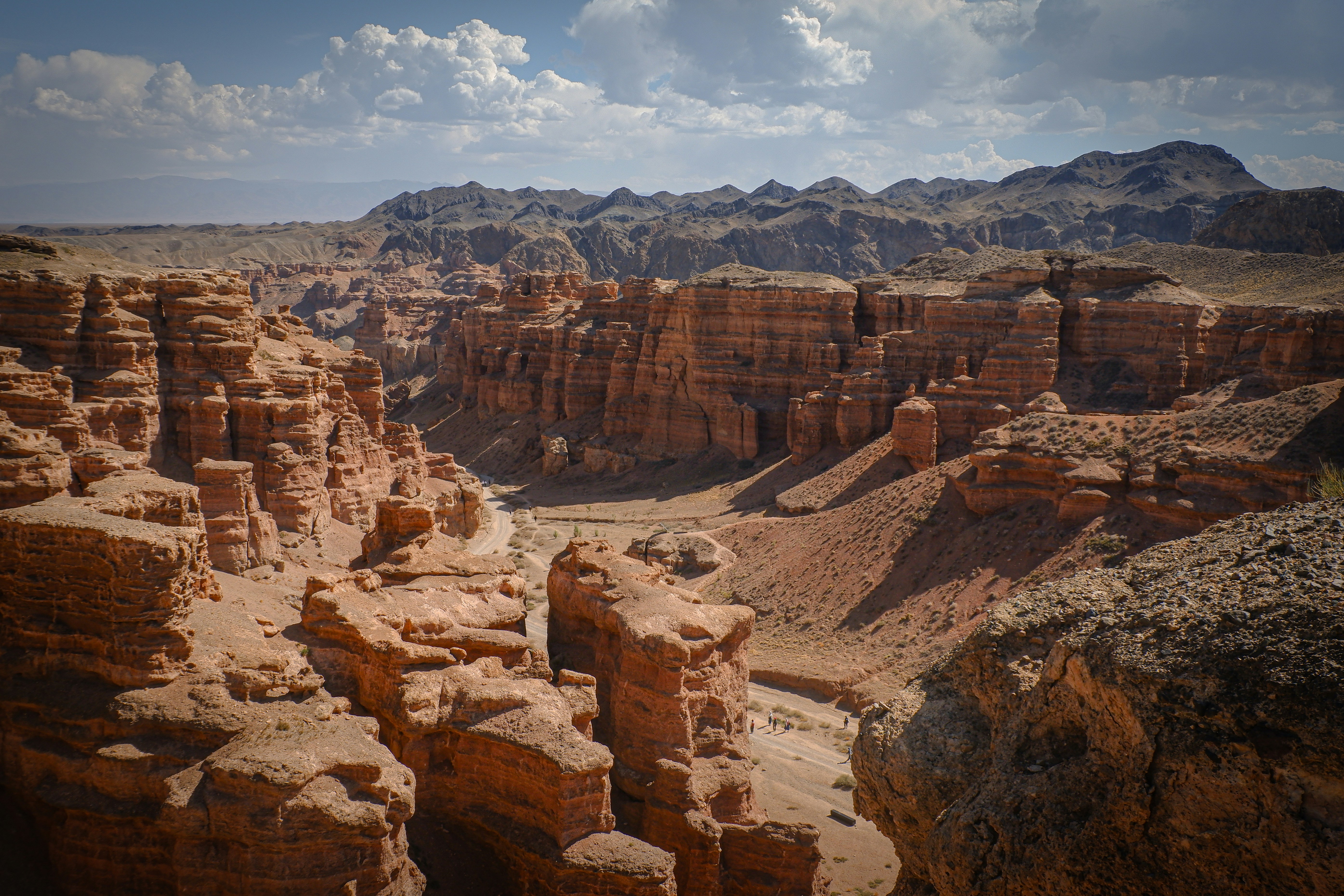 Echoes of Rust: A Canyon Mosaic Beneath a Wide Sky