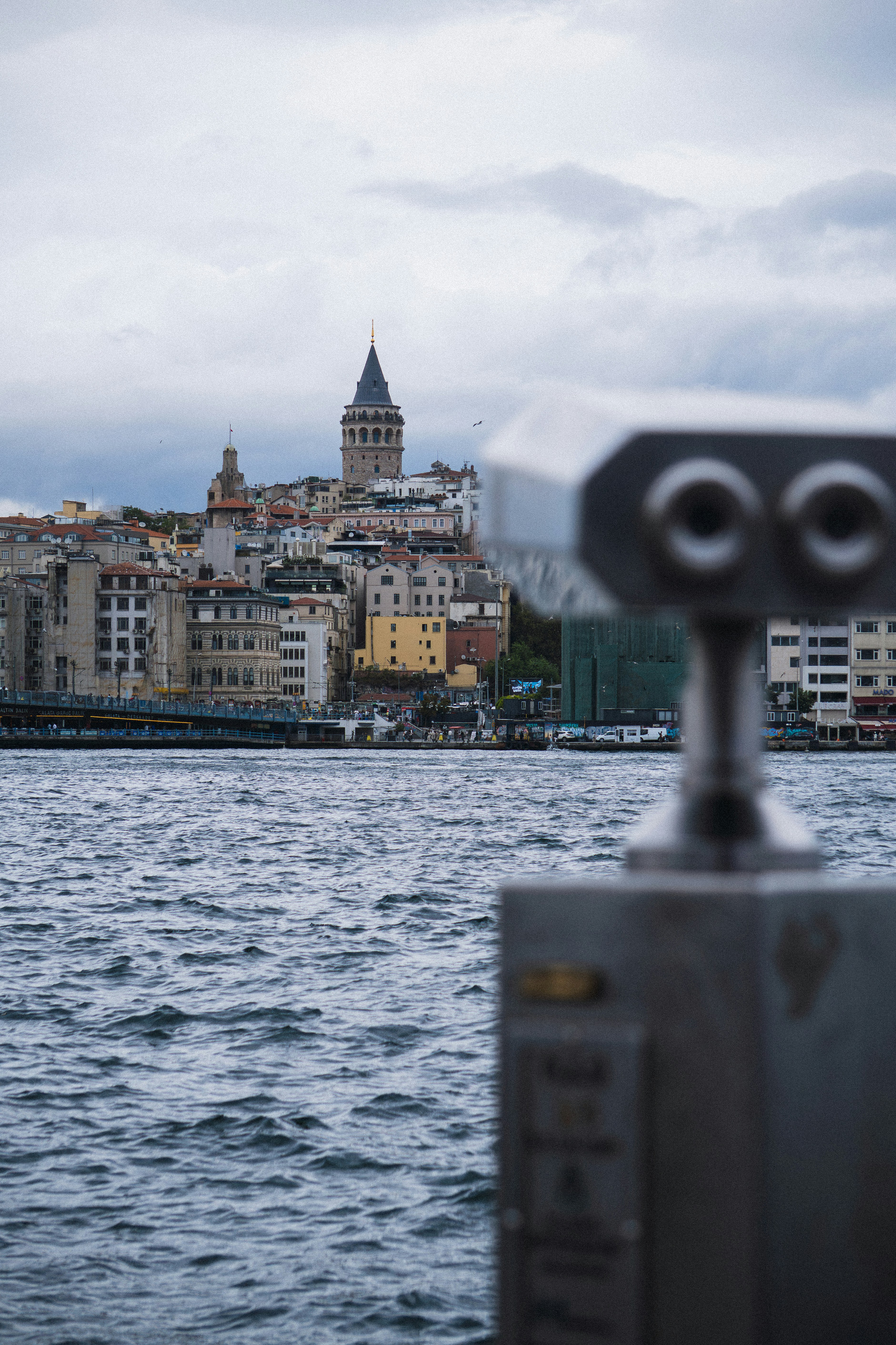 City by the Strait: Galata Tower Overlooking the Waterfront