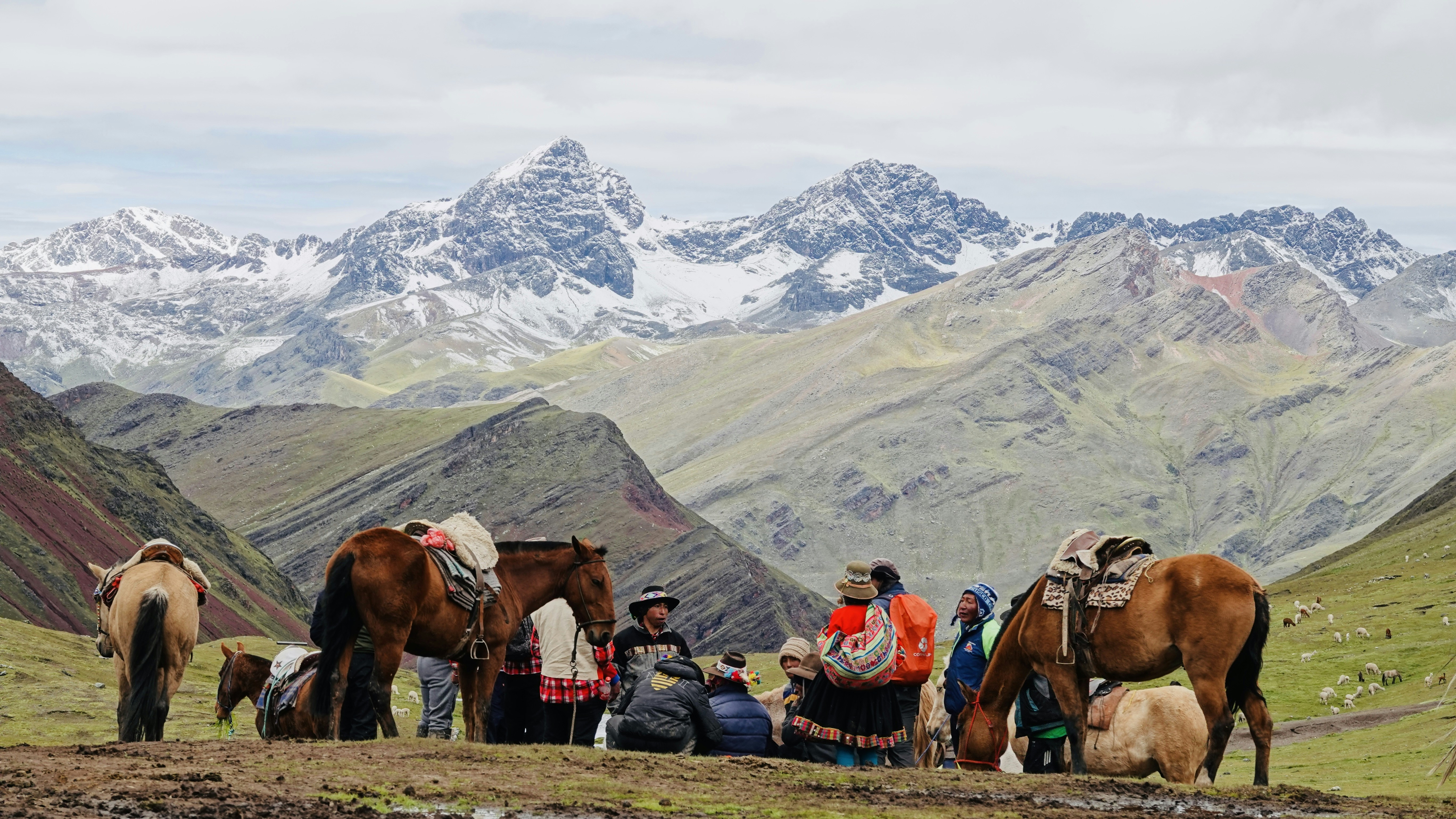 Highland Circle: Riders and Pack in a Mountain Camp
