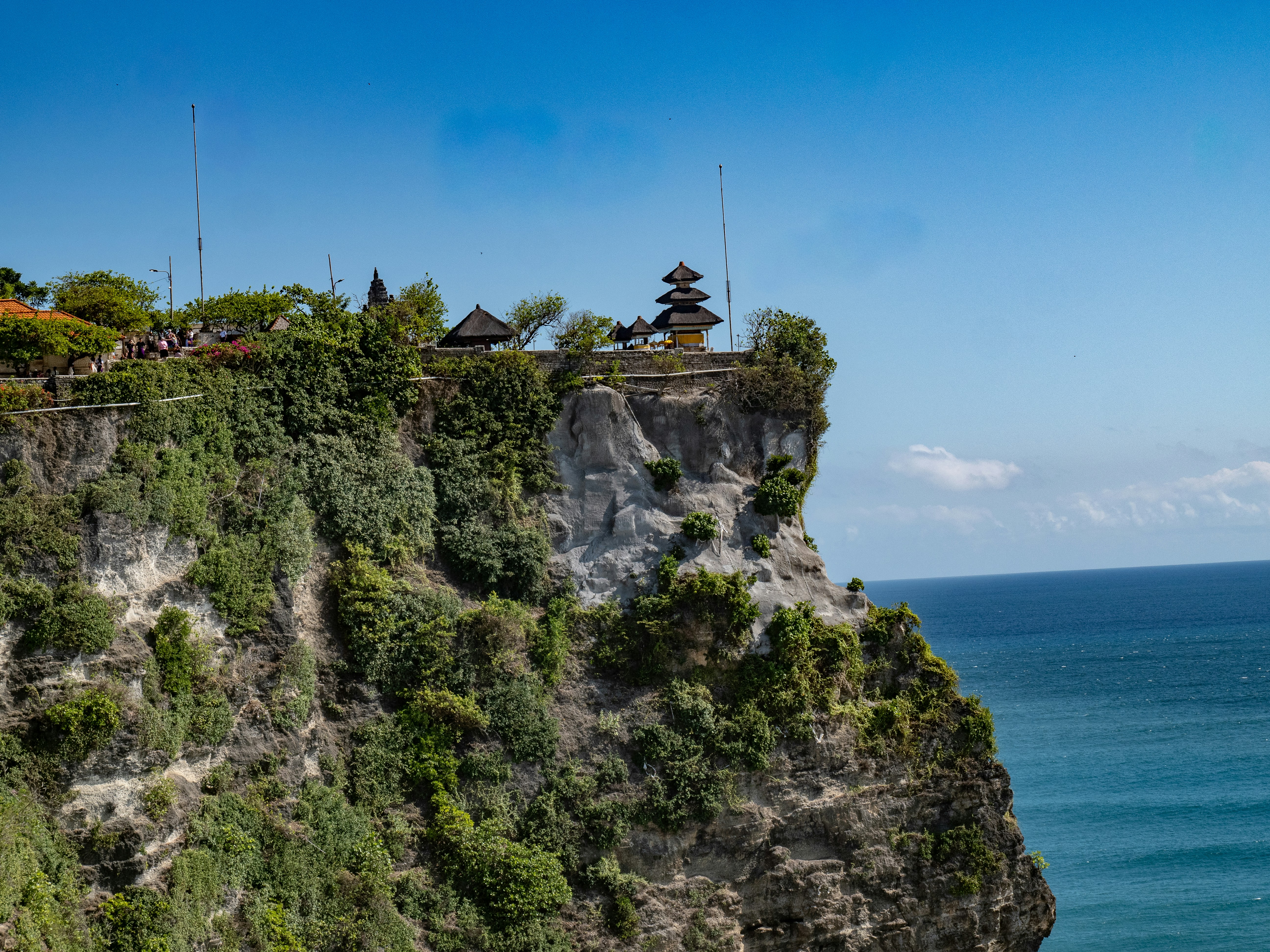 Cliffside Temple at Dawn: Balinese Perch Over the Sea