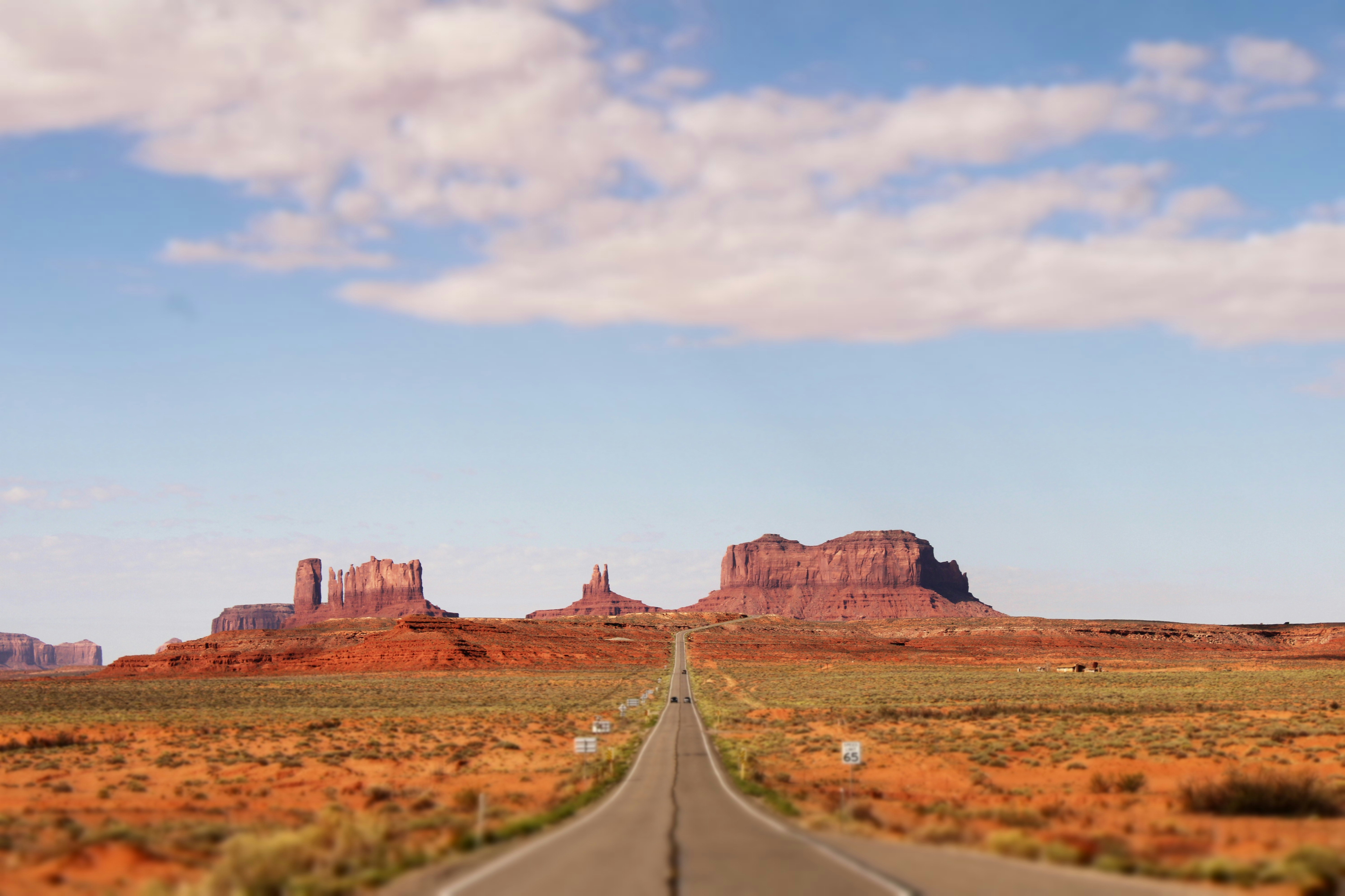 Desert Highway Convergence: Monolithic Formations on a Long Dawn Road