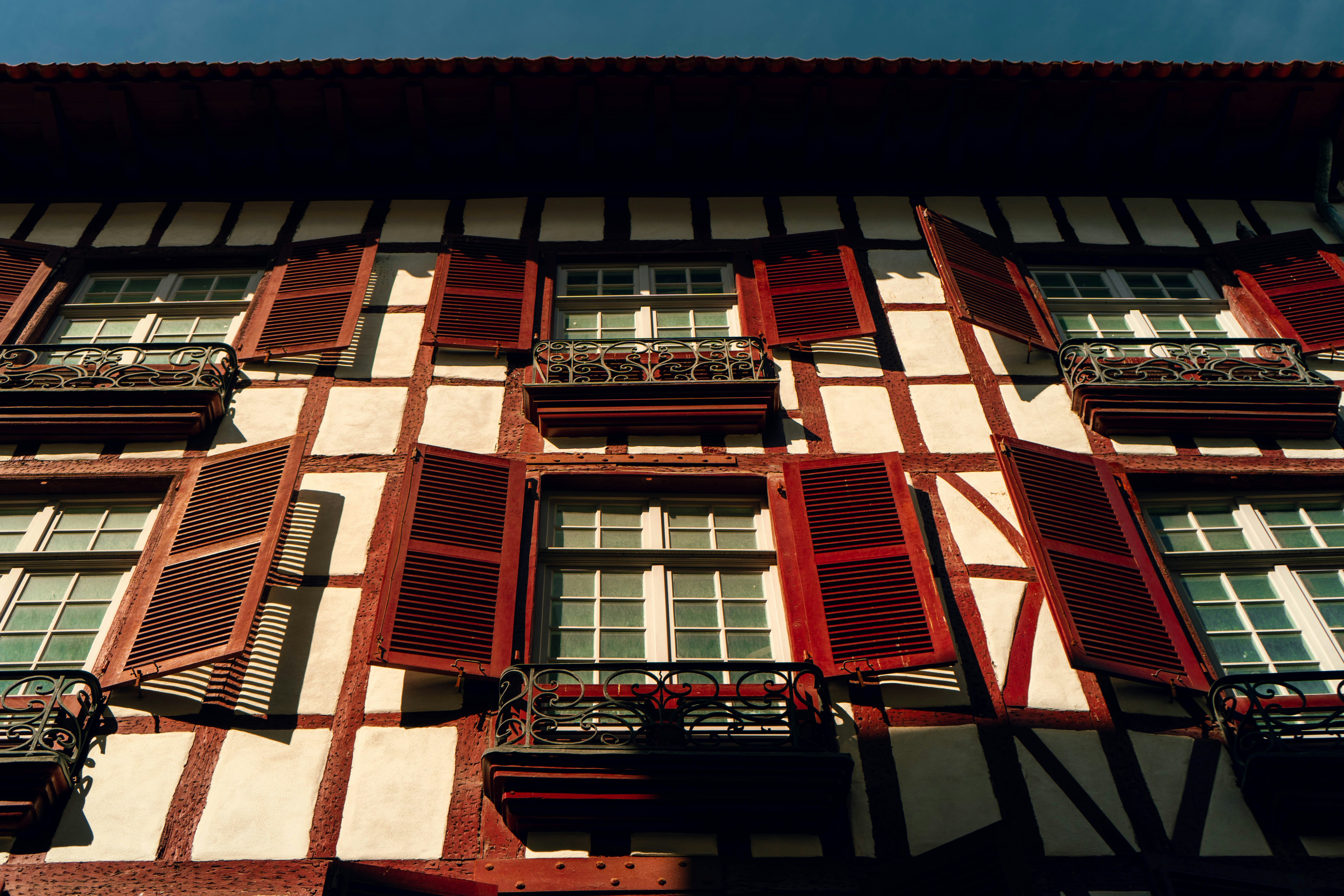 Timbered Facade in Sunset Light