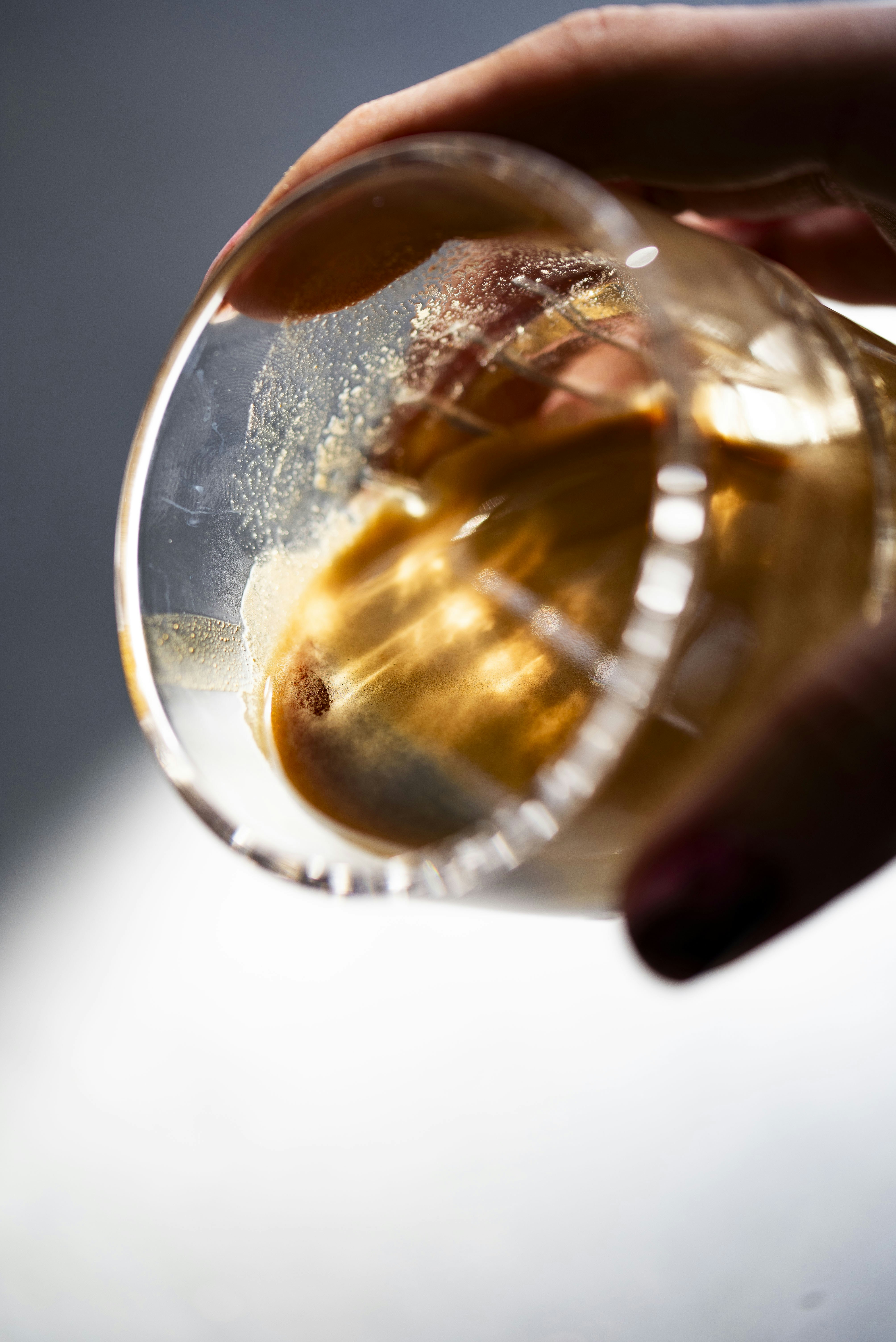 Liquid Glass: A Toasted Glimpse Through a Glass Ring