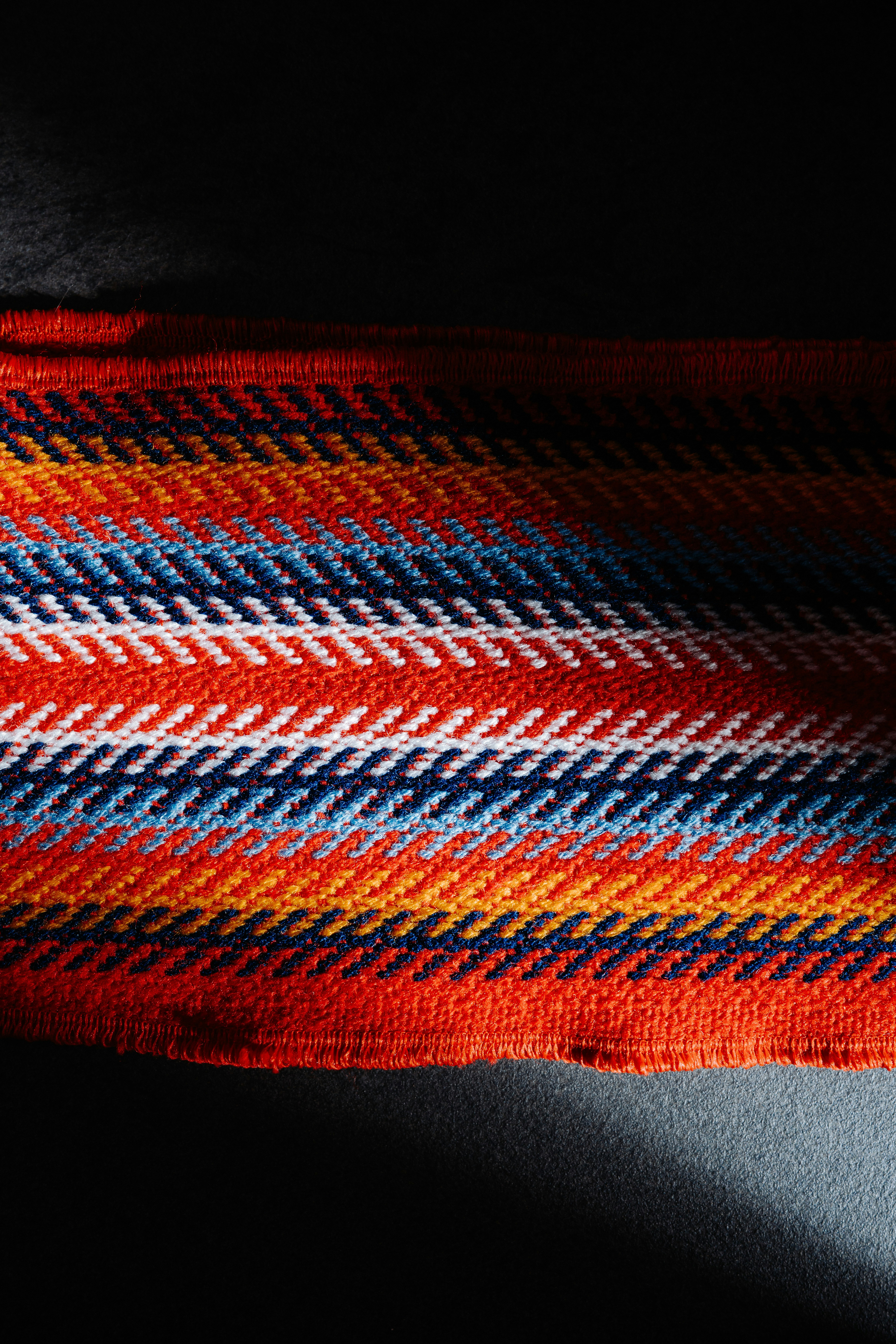 Weave of Color: Stripes in Sunlit Textile