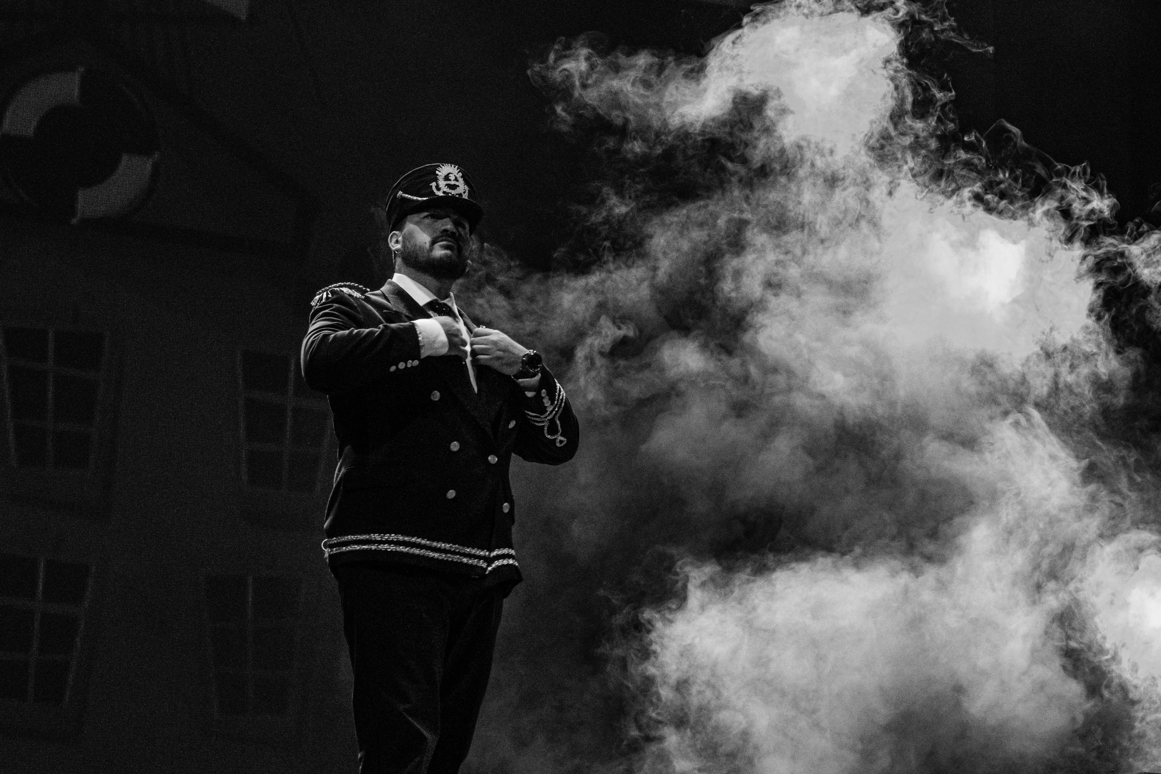 Conductor of Smoke: A Midnight Portrait in Mist