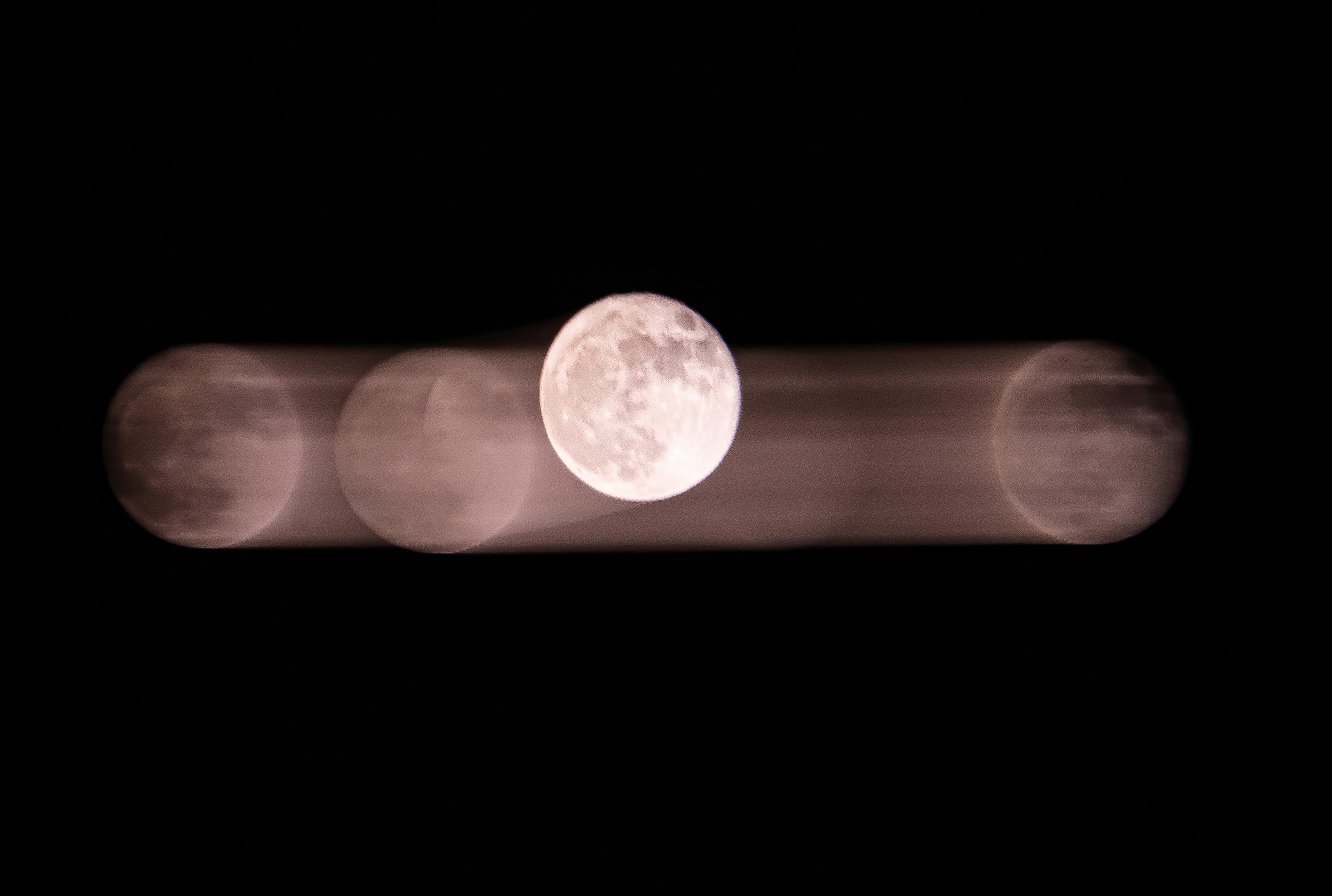 Lunar Orbit: Moon in a Soft, Blurred Transit