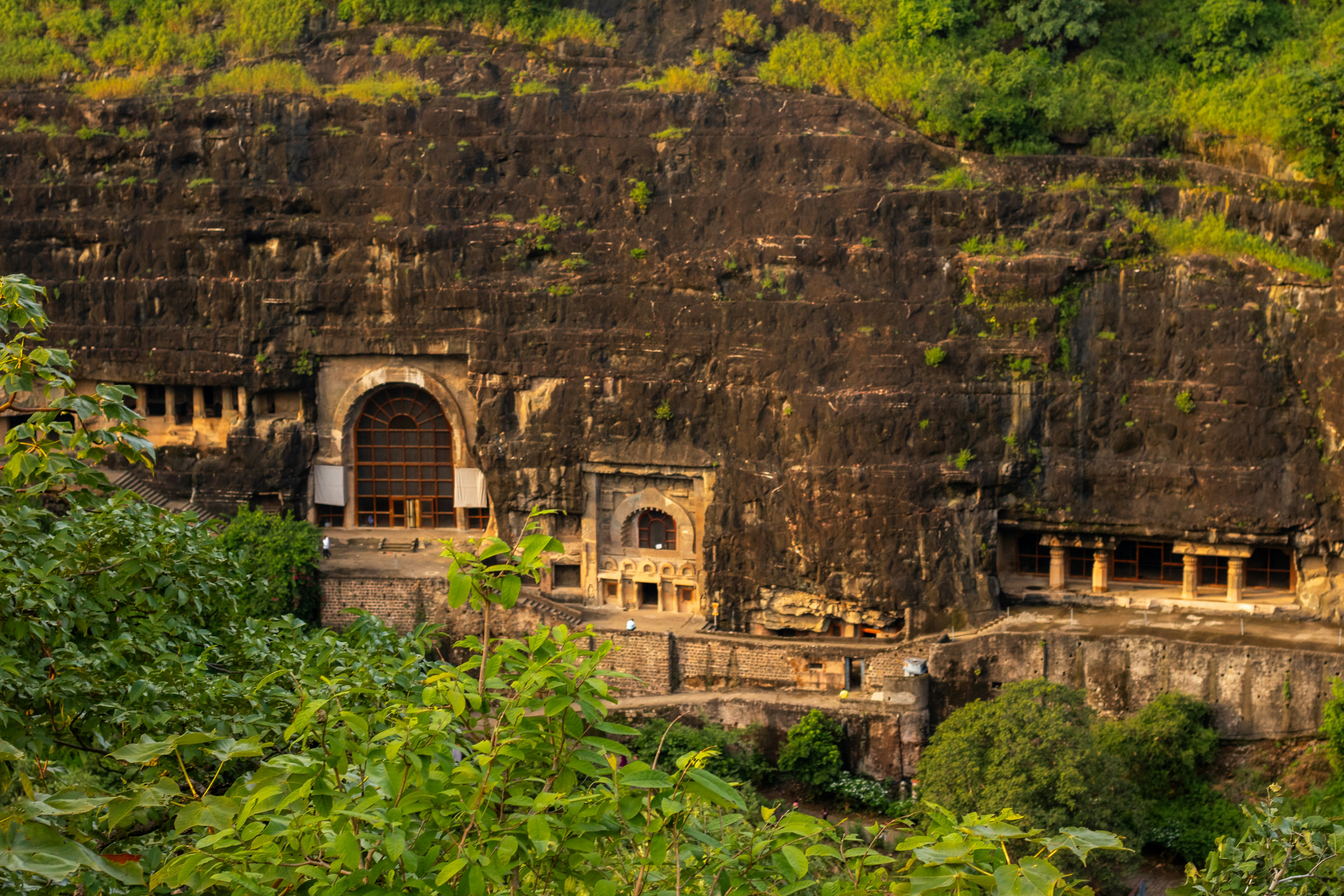 Hidden Monastic Threshold Carved into the Cliff Face