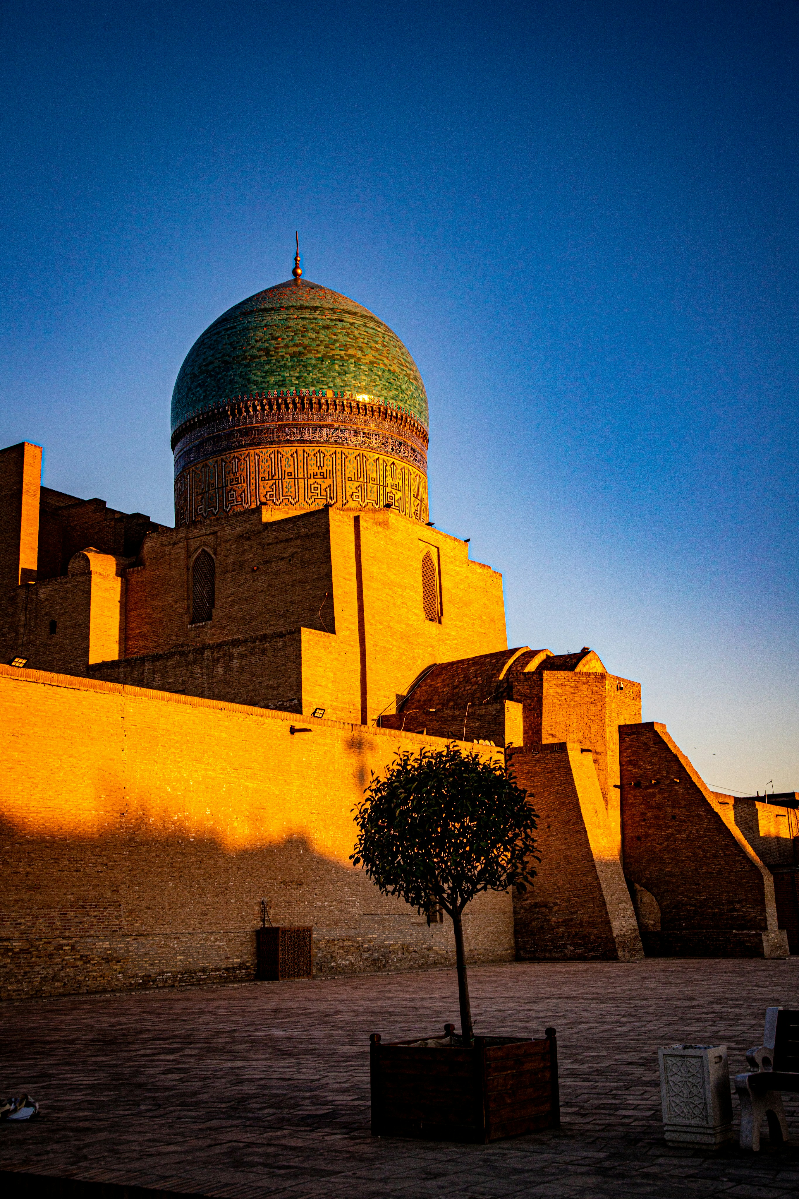Golden Hour Domed Mystery: The Timurid Mosque Harbors Light