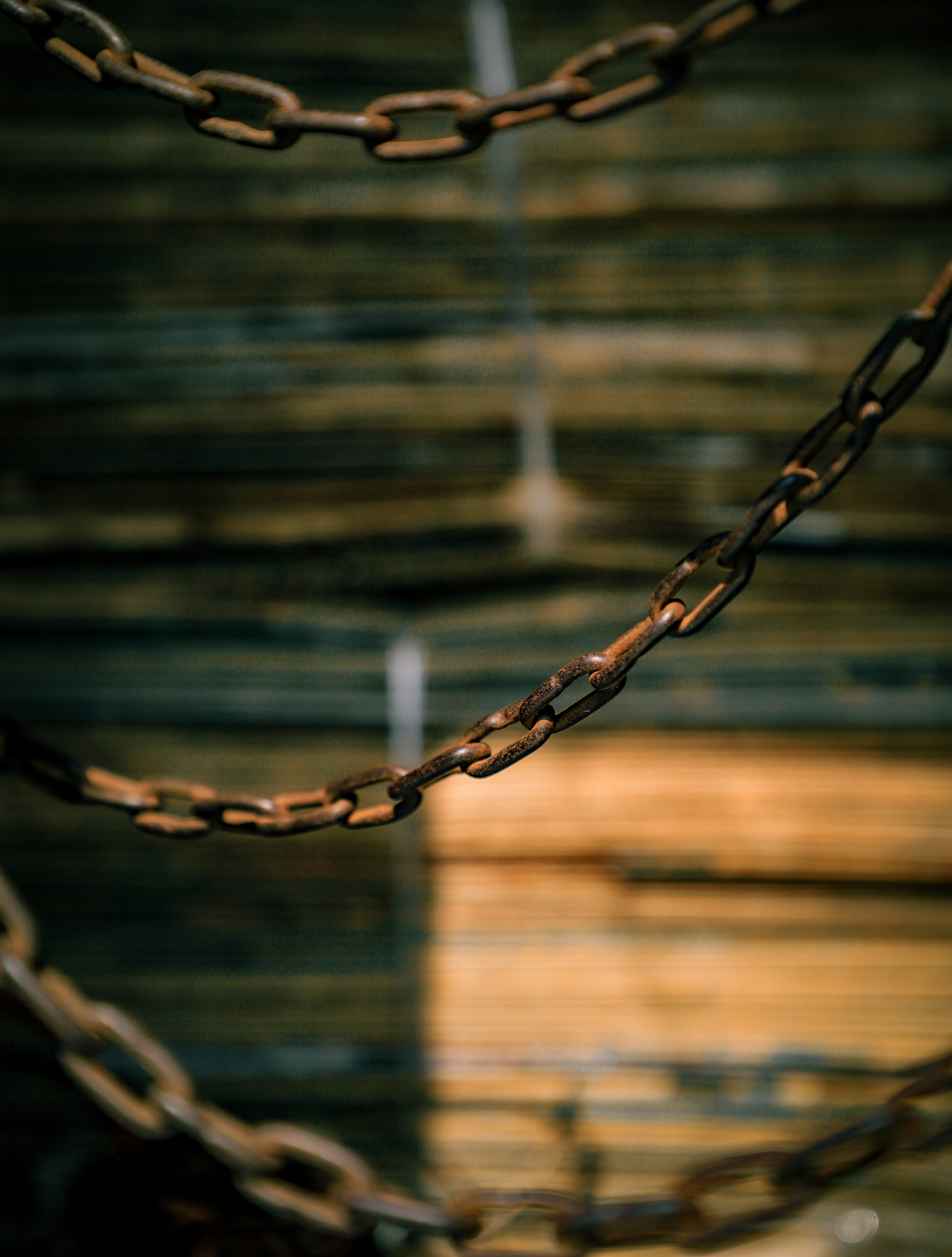 Rust and Chain: Framing the Quiet Tension in a Dim Workshop