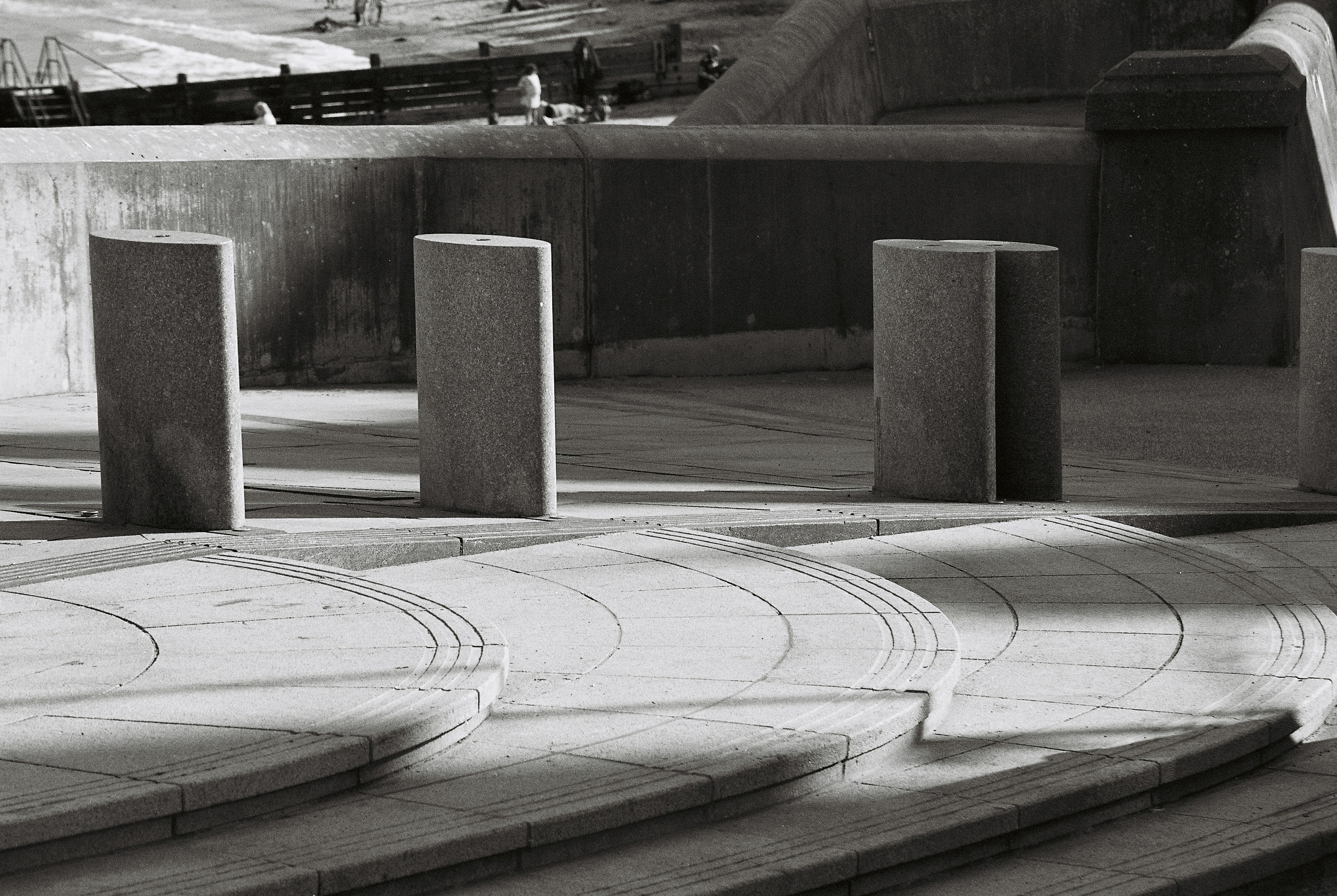 Concrete Steps and Cylinders in Rigid Light and Shadow