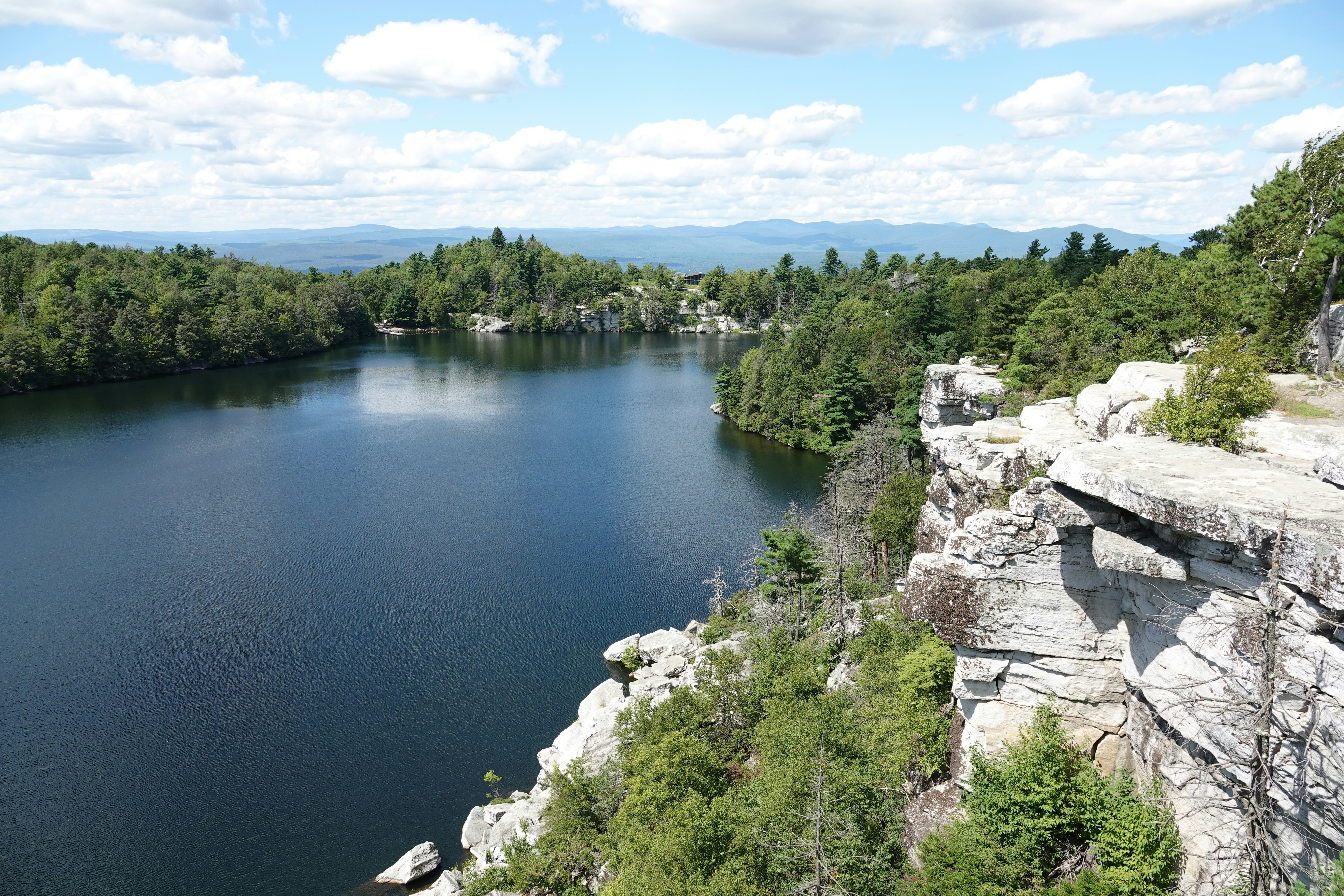 Cliffside Vista Over a Serene Lake