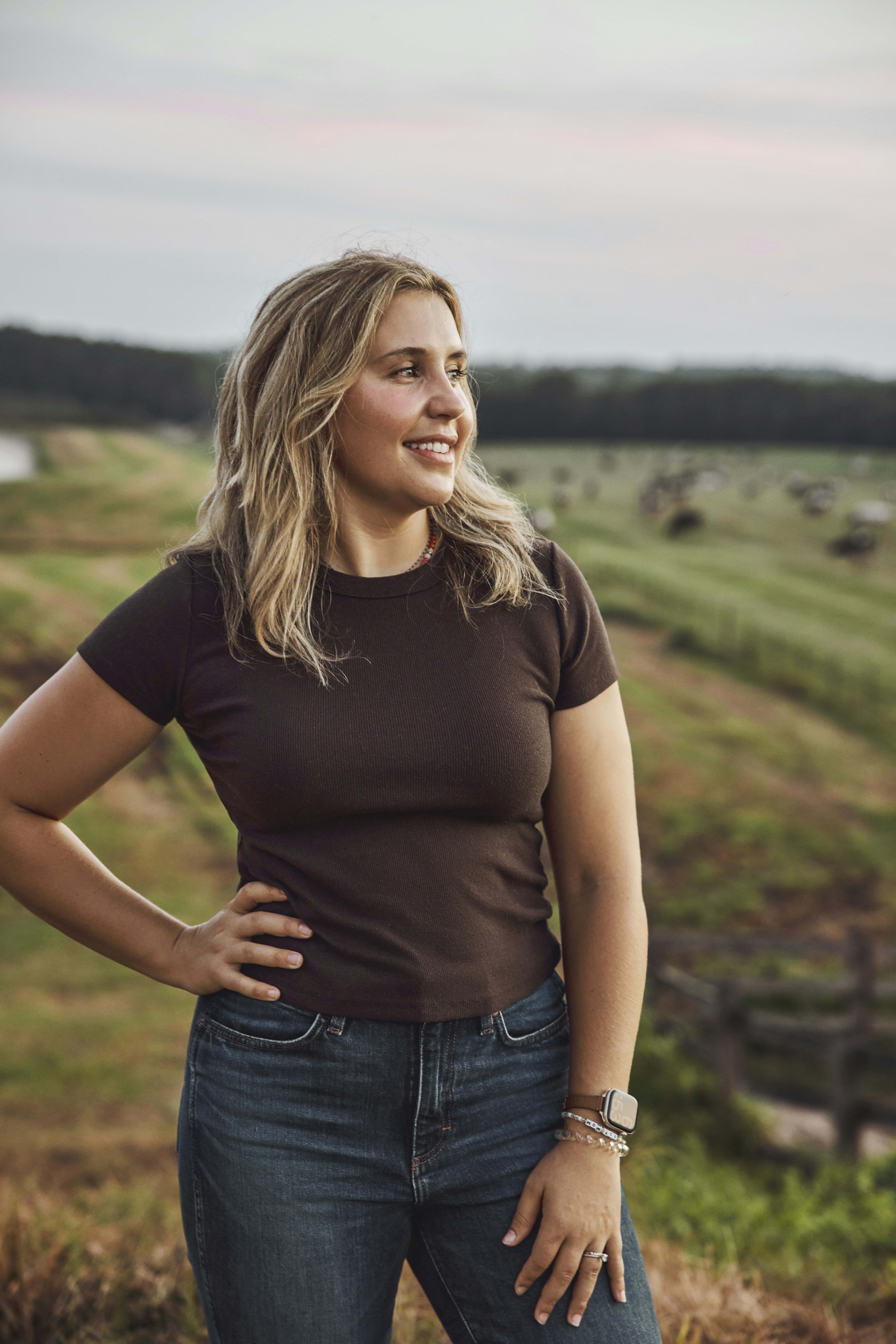 Sunlit Confidence: A Portrait in a Wind-Swept Field