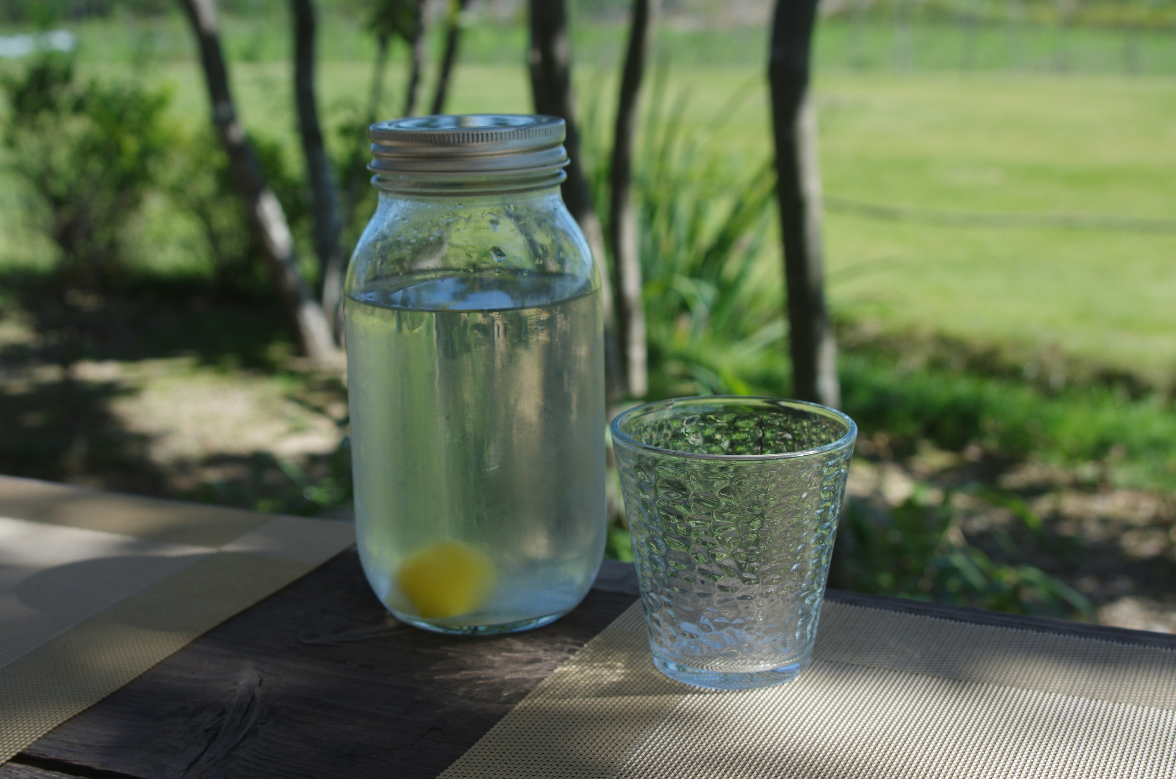 Liquid Light: Lemon Infusion in a Mason Jar