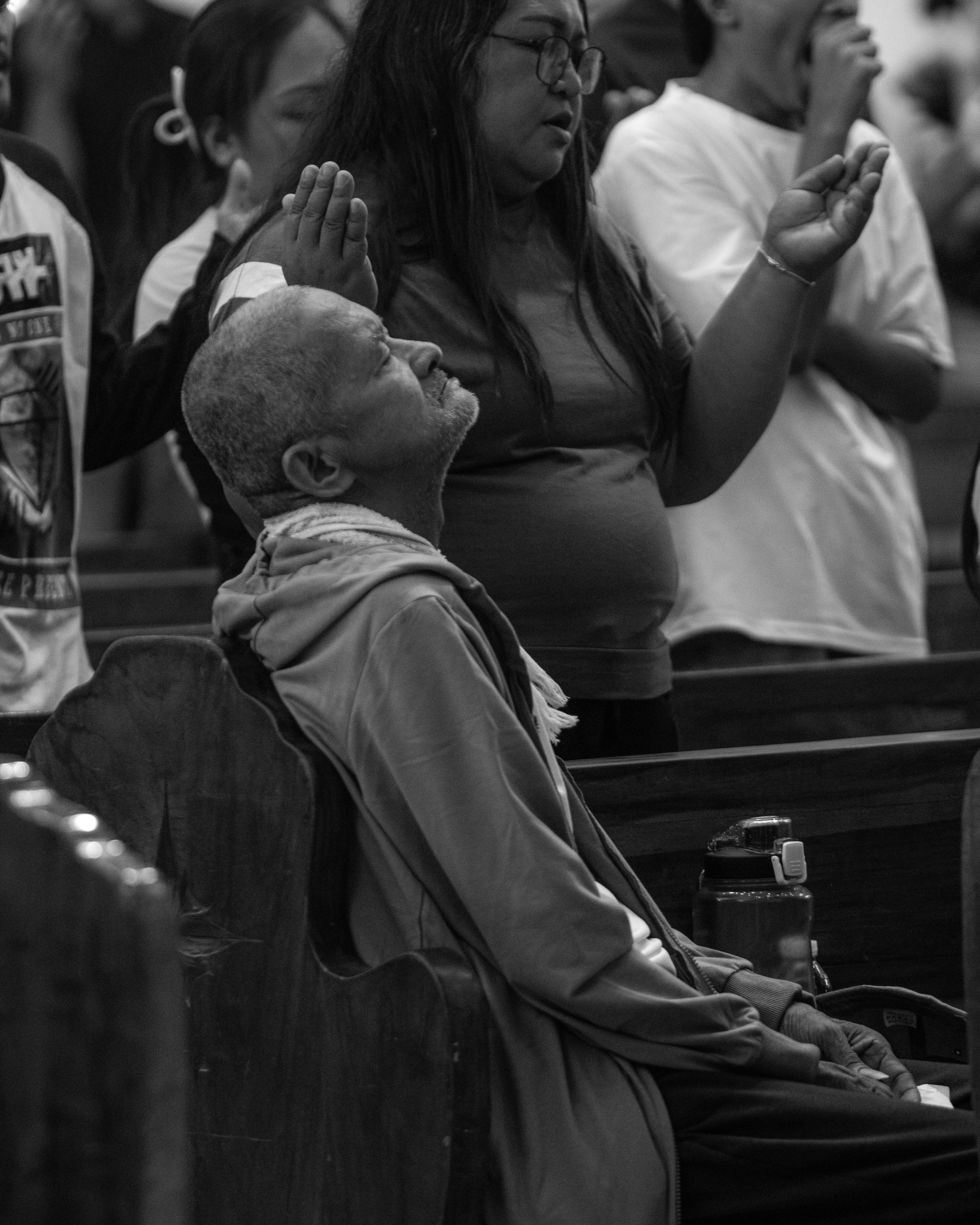 Quiet Reverie in a Church Aisle