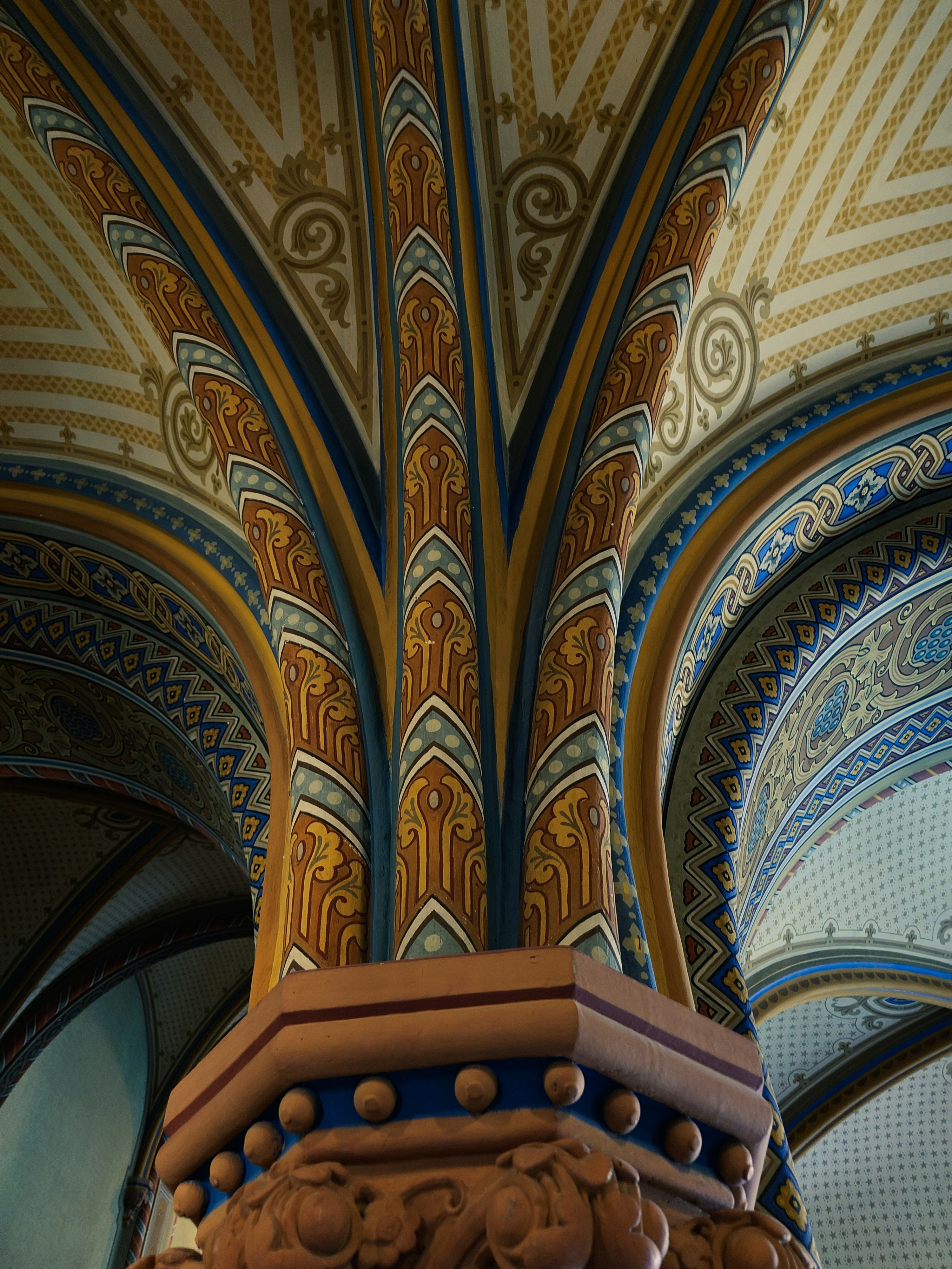 Stonework Chorus: Architectural Details in a Cathedral Niche
