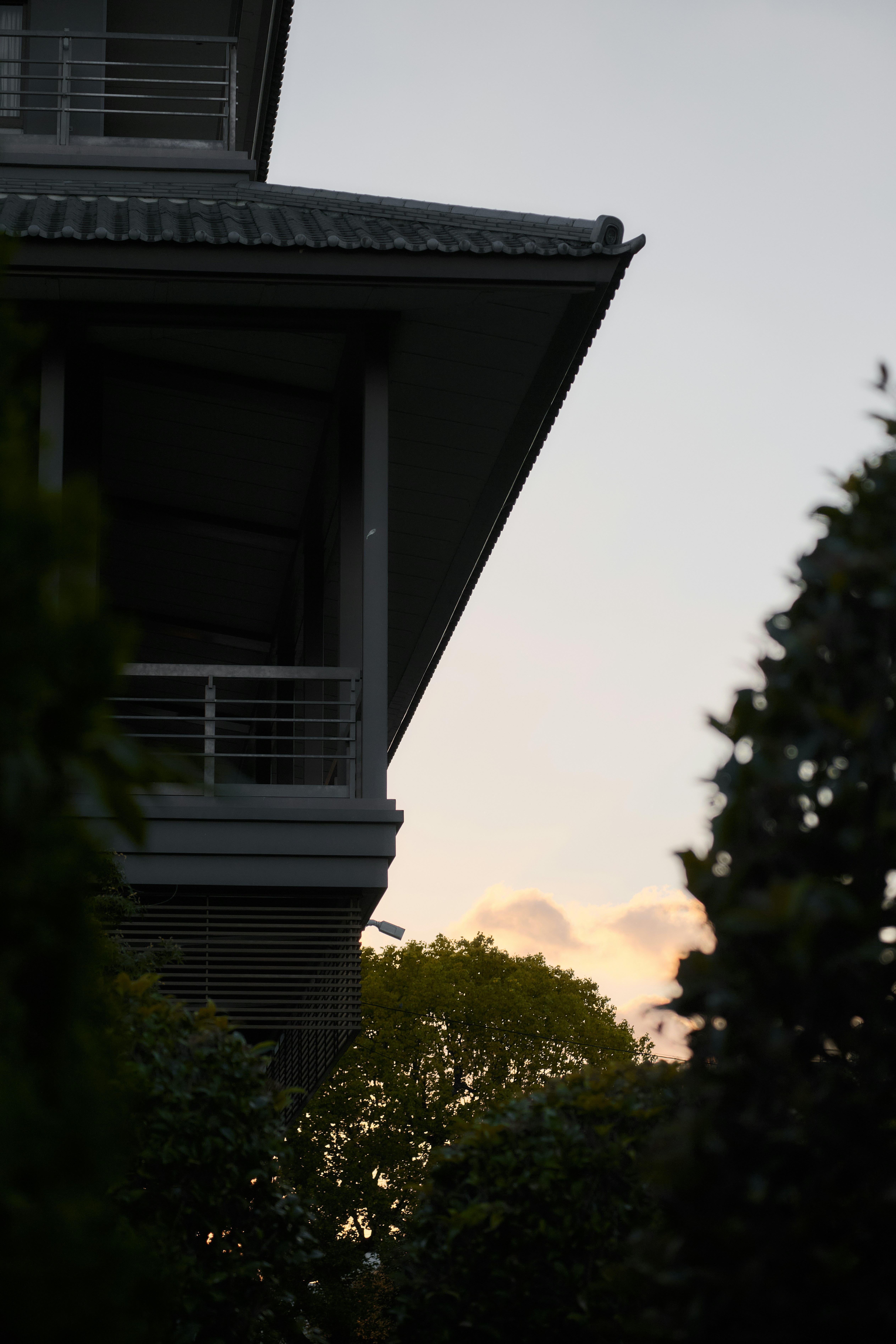 Cornered Roofline: An Evening silhouette at the Overhang