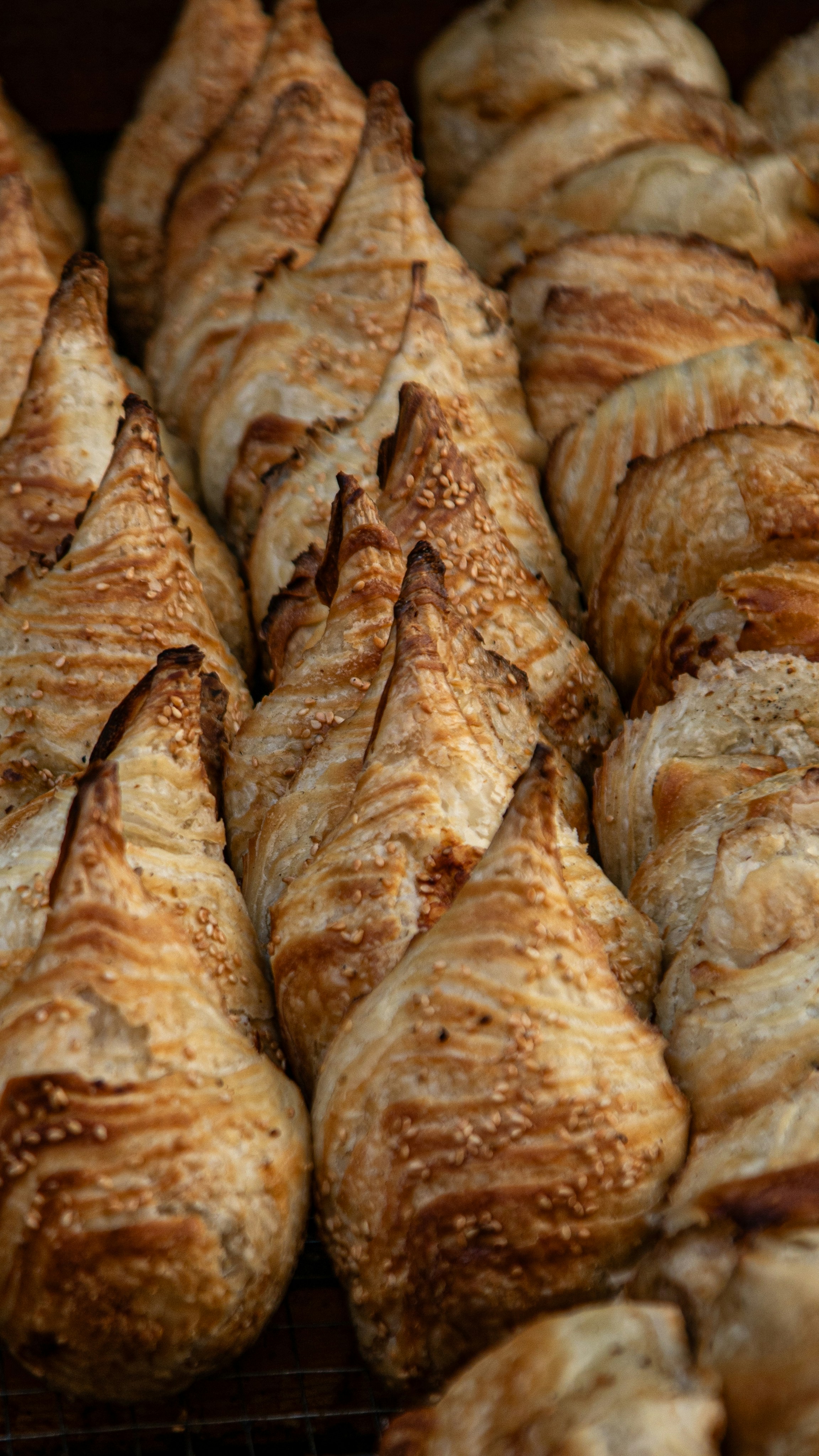 Golden Crescents: Freshly Baked Puff Pastry Treasures