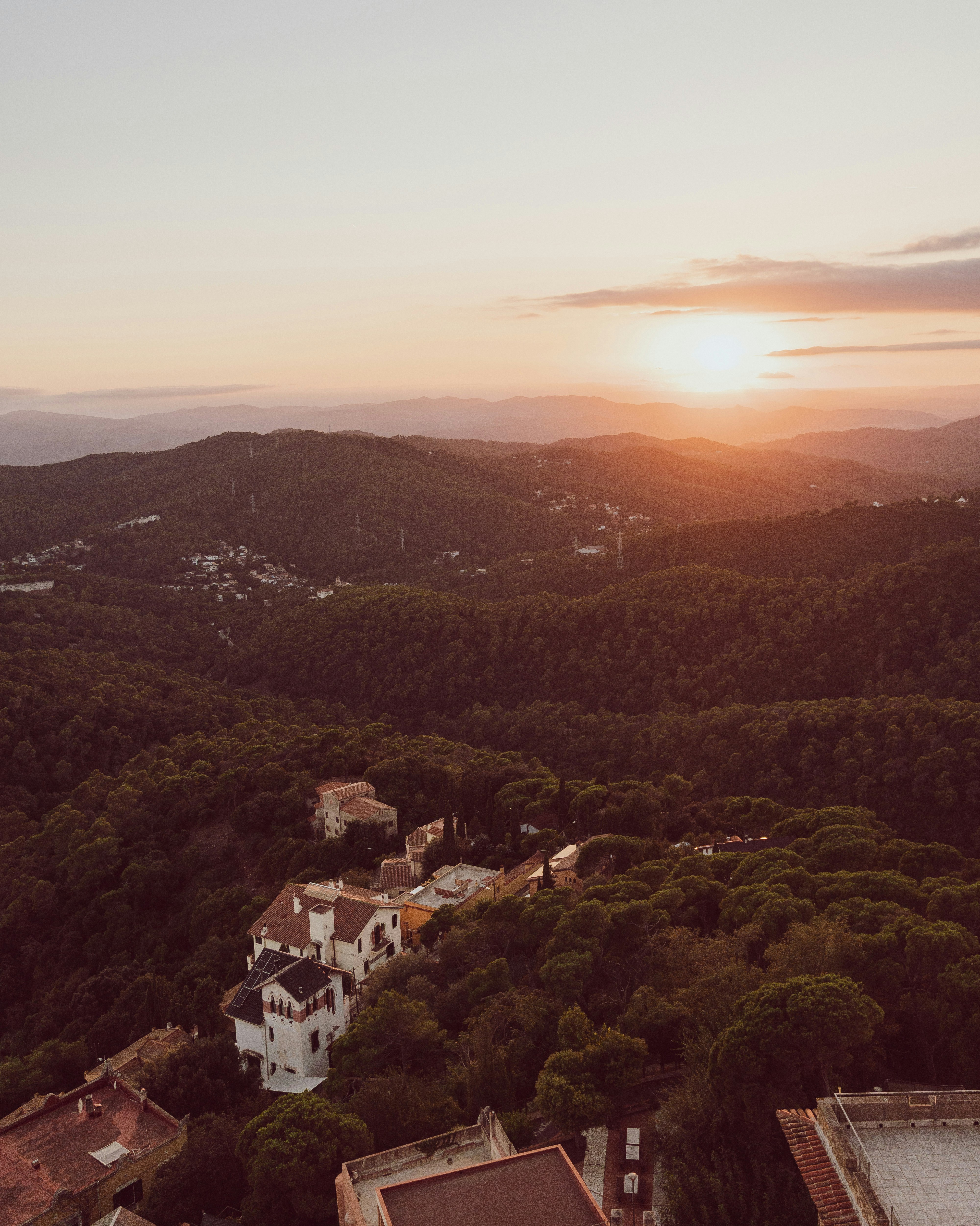 Hillside Village at Sunset