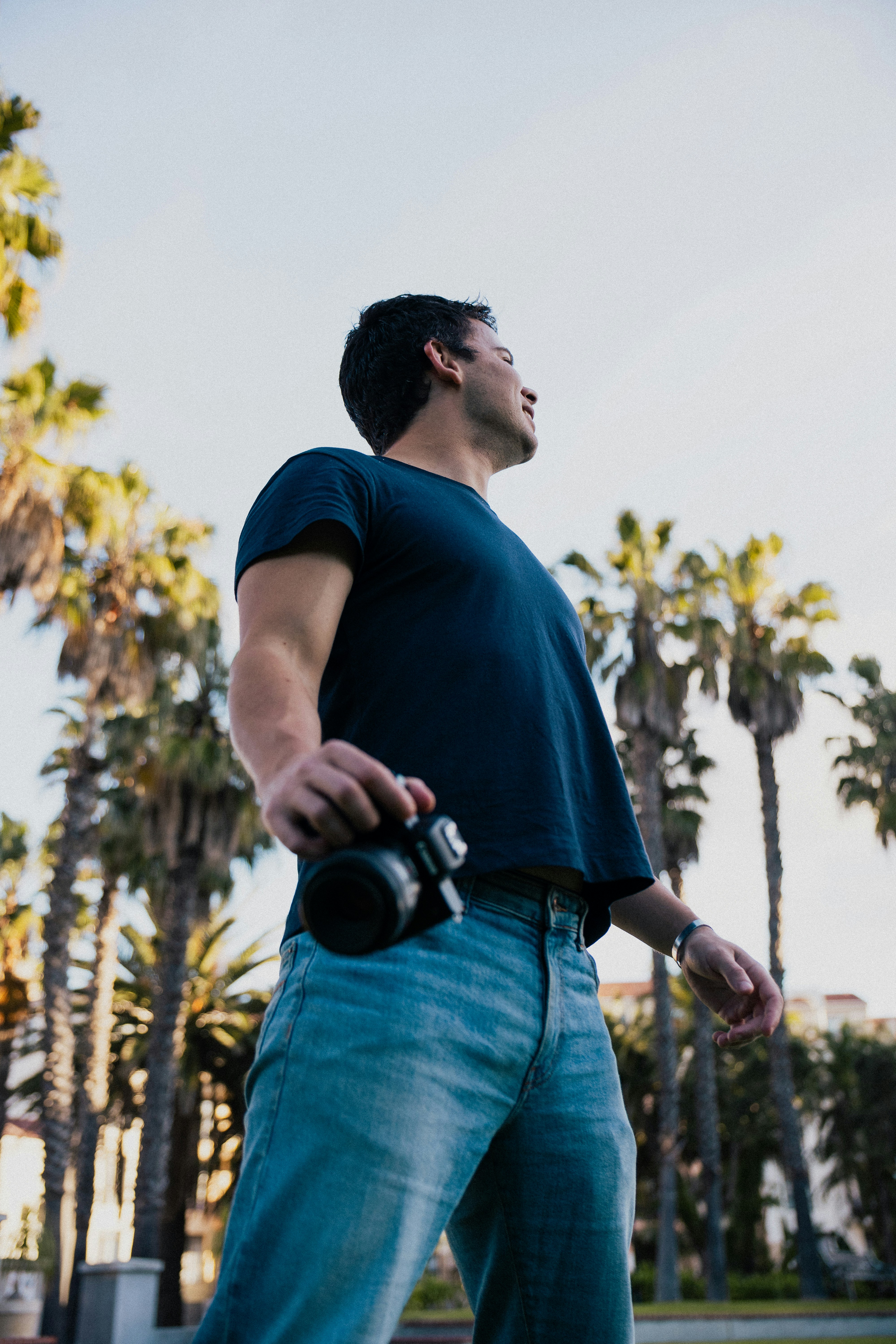 Low-Angle Summer Portrait with a Leaning Lens