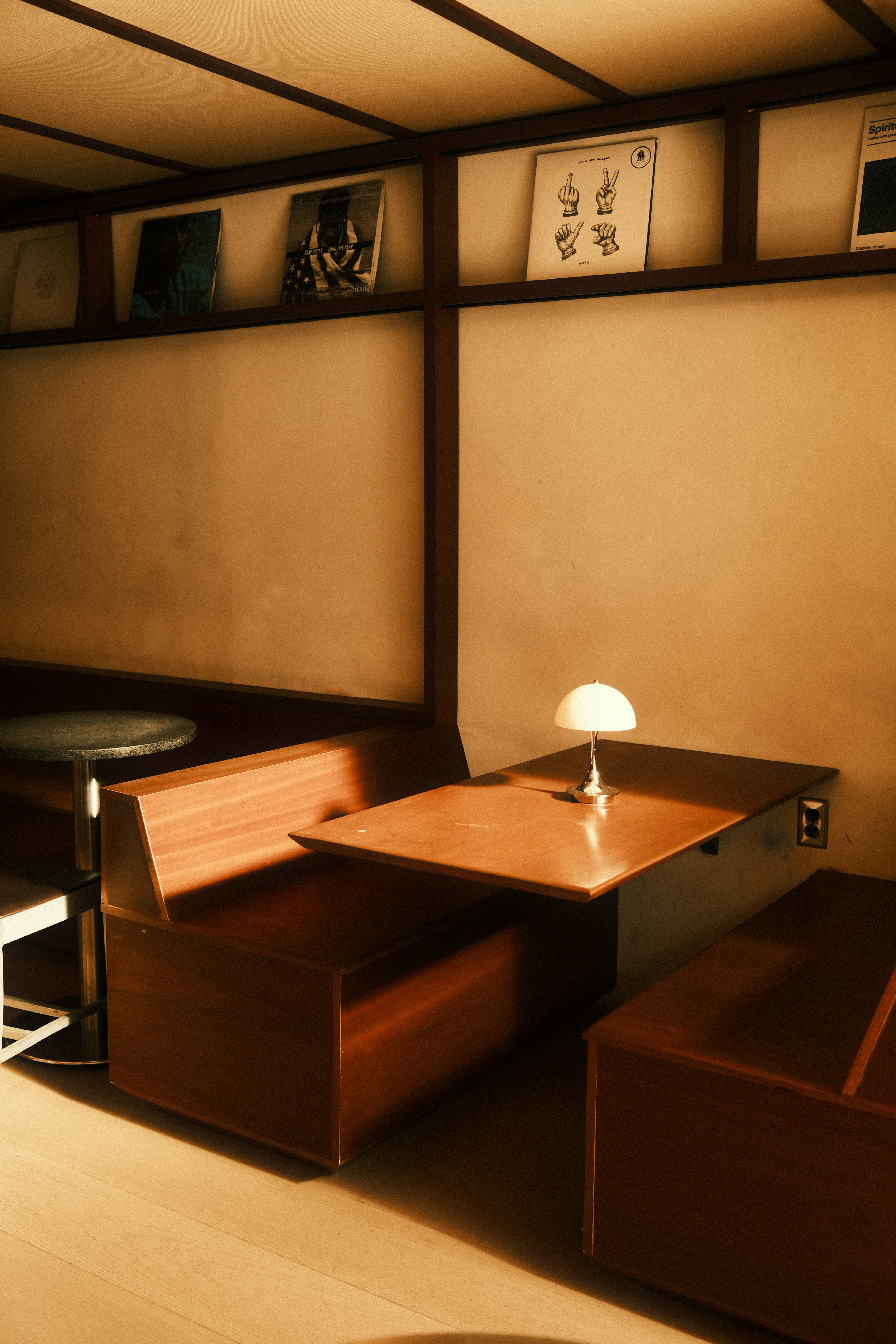 Quiet Corner of a Vintage Café