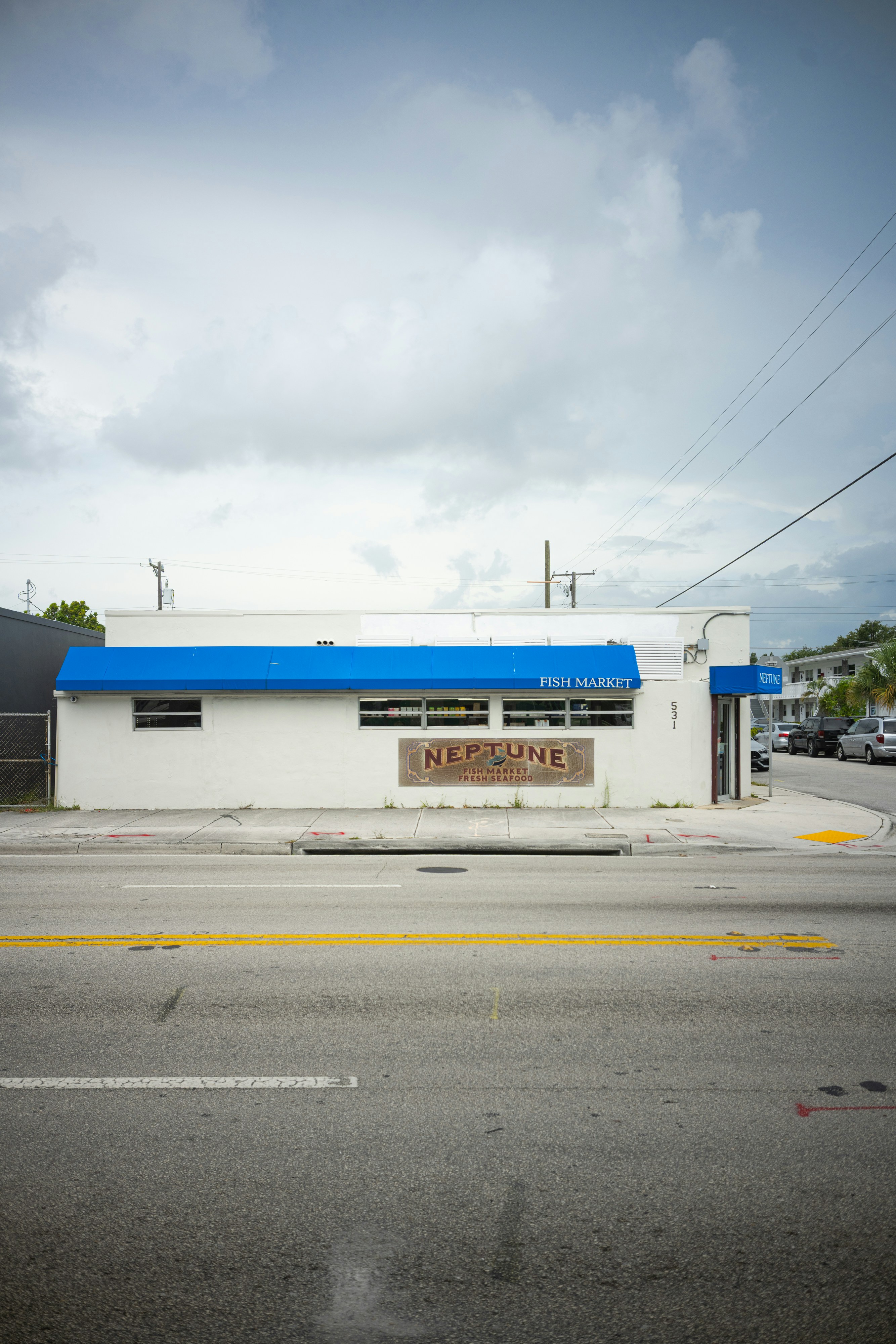 Neptune’s Corner Store: A Quiet Fish Market Under Wide Skies