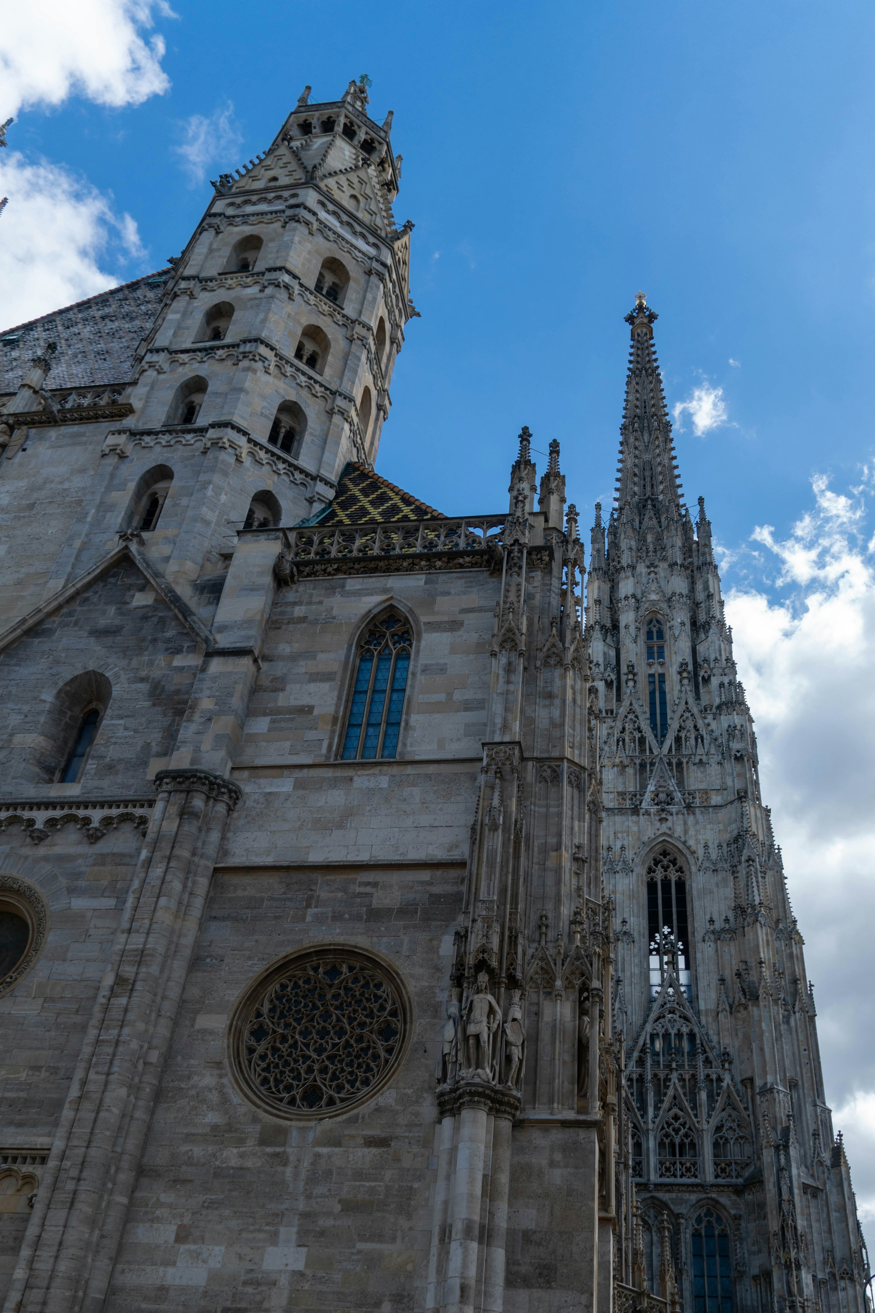 Gothic Spire Against the Blue: A Cathedral Rising Skyward