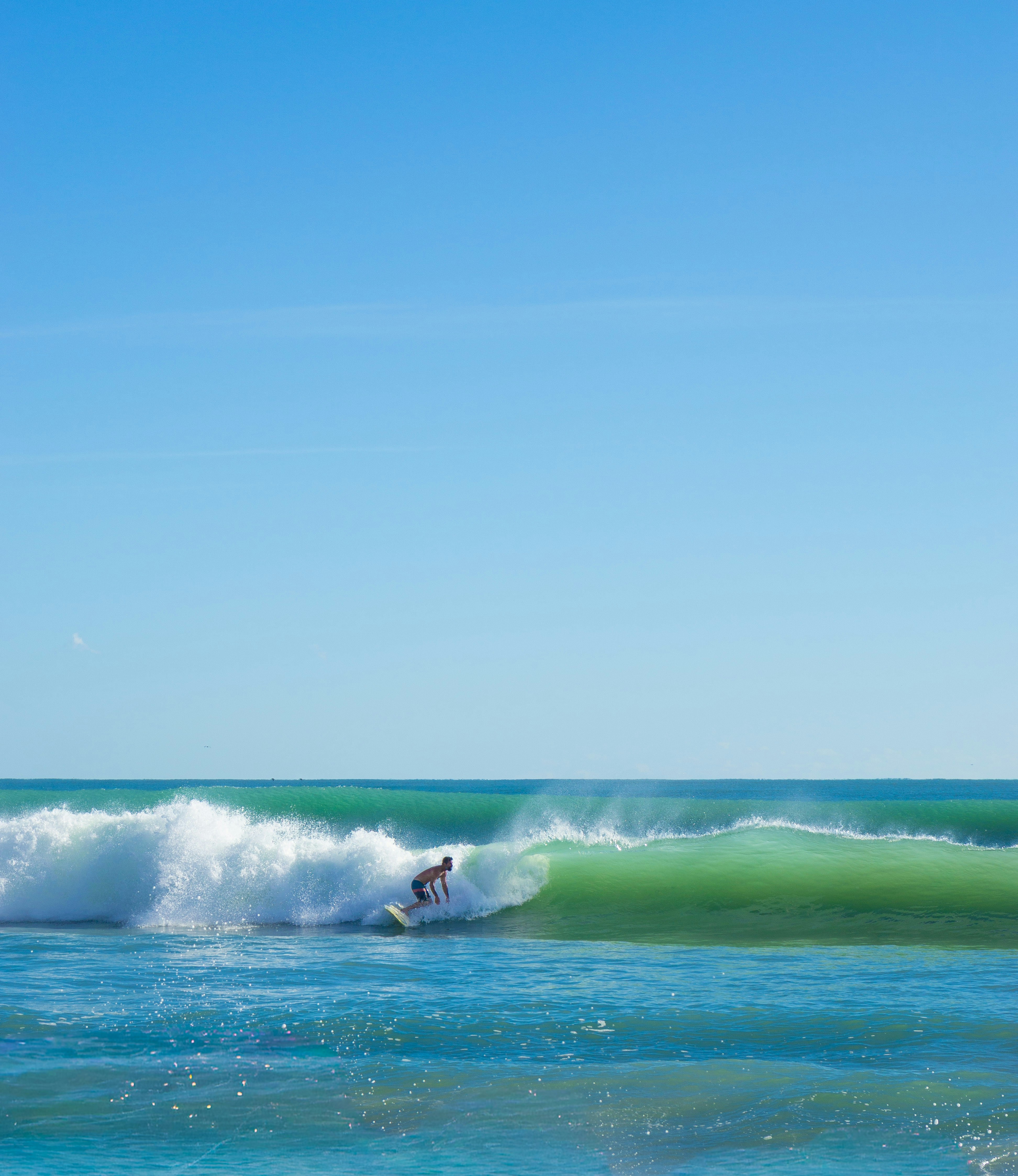 Surfing the Green Wall at Midday