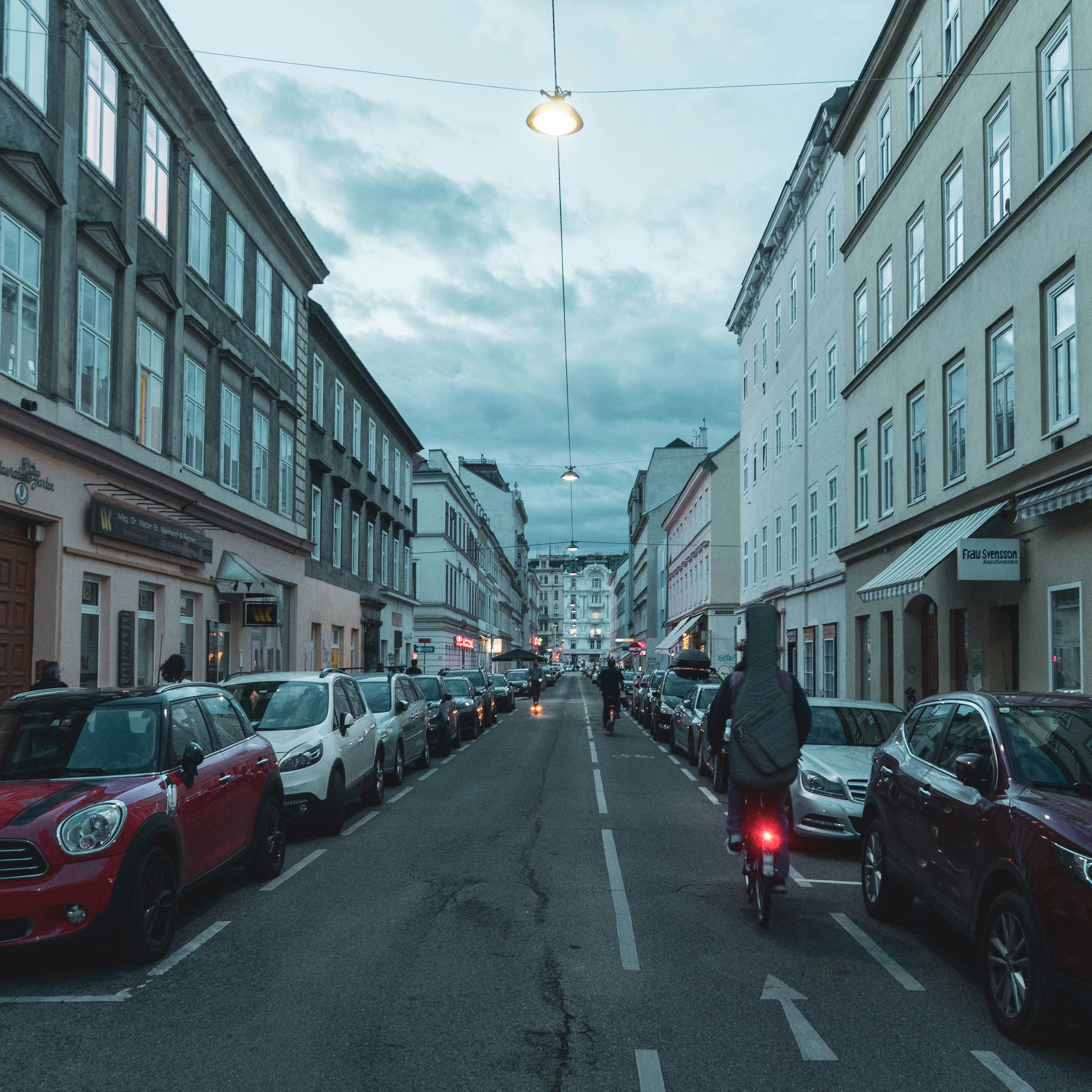Street in Copenhagen: A Damp Evening’s Cadence