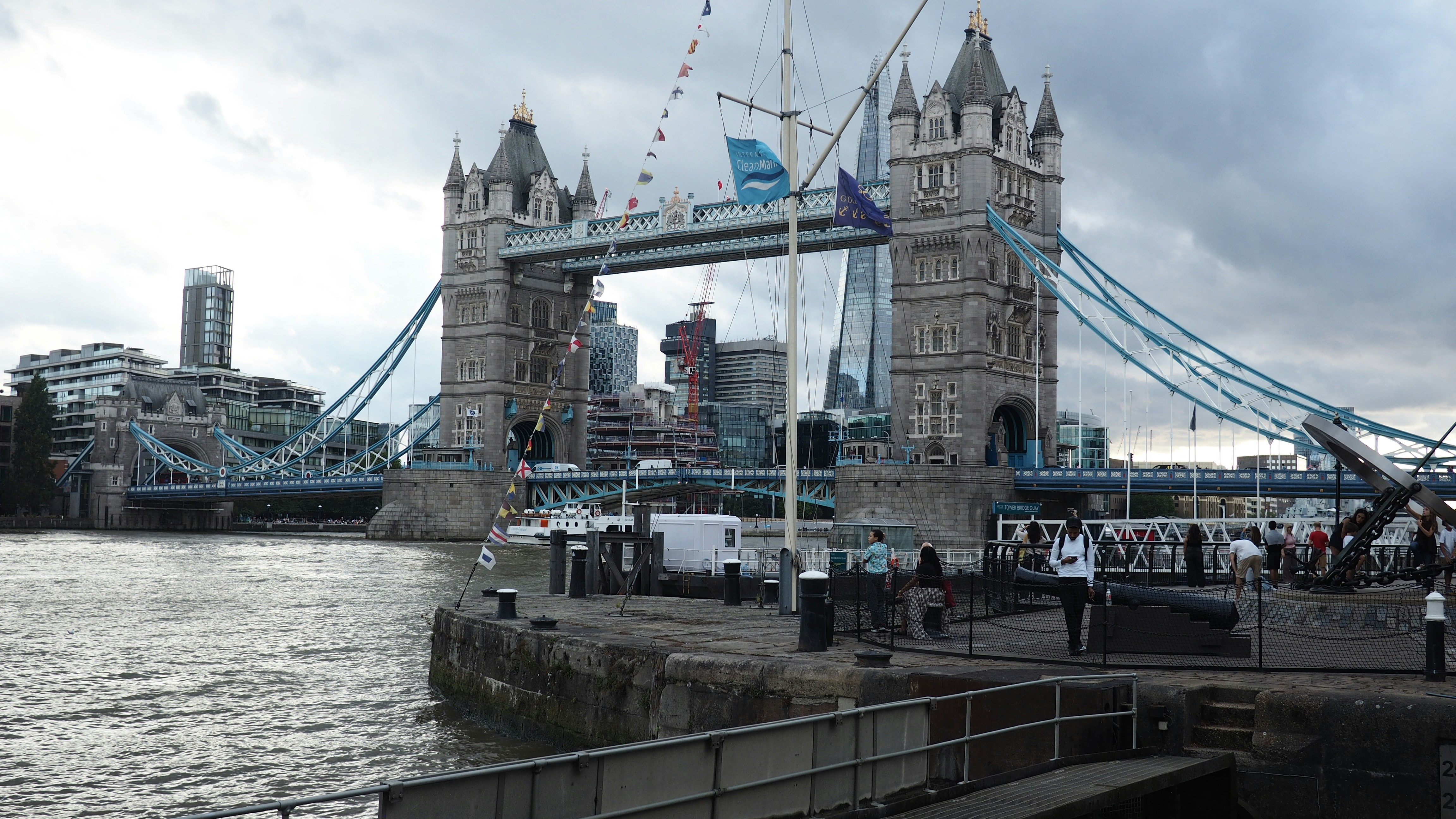 Tower Bridge with a Distant View of the River Thames Celebration
