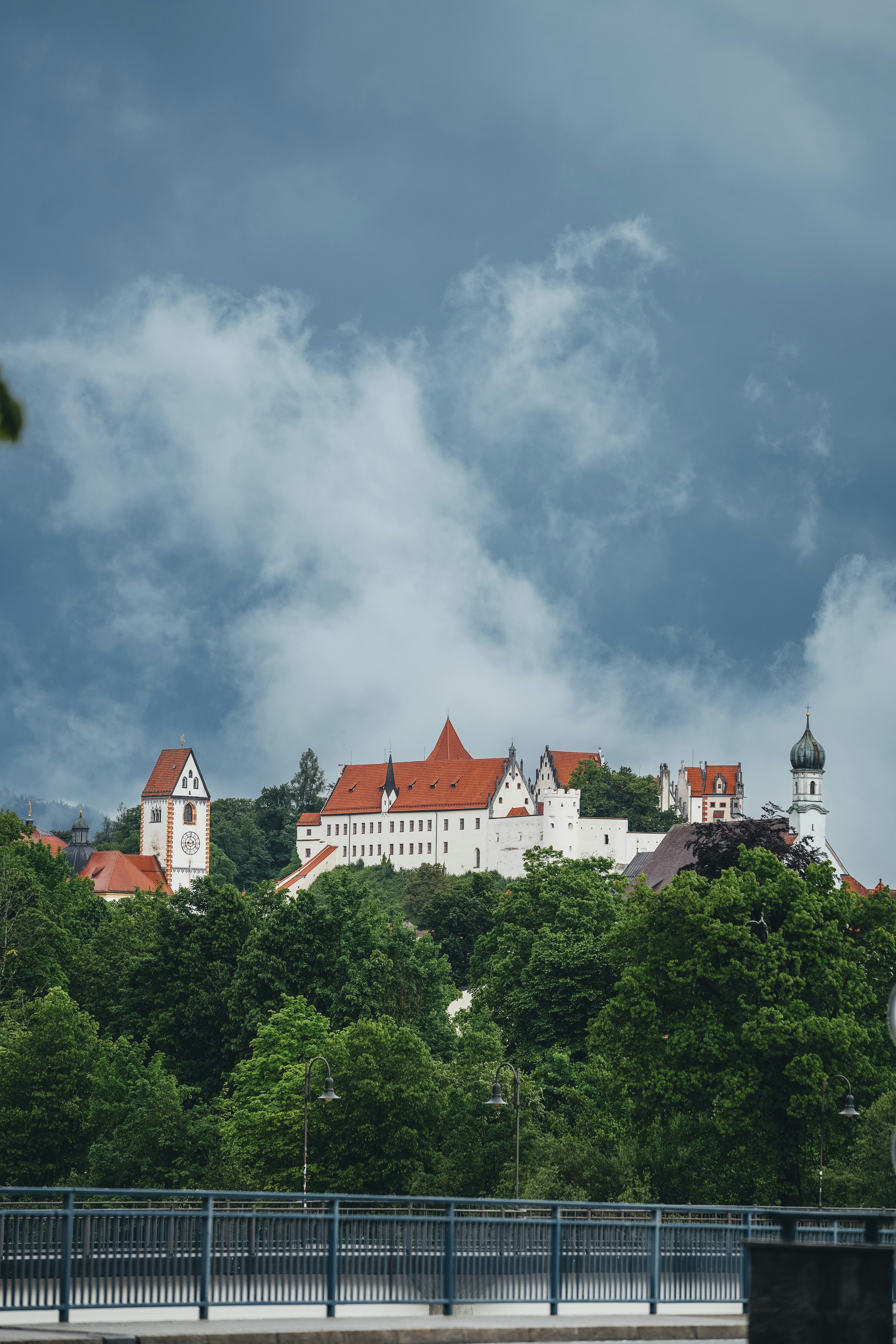 Castle Crowned by Sky: A Hilltop Fortress Above a Tree Line