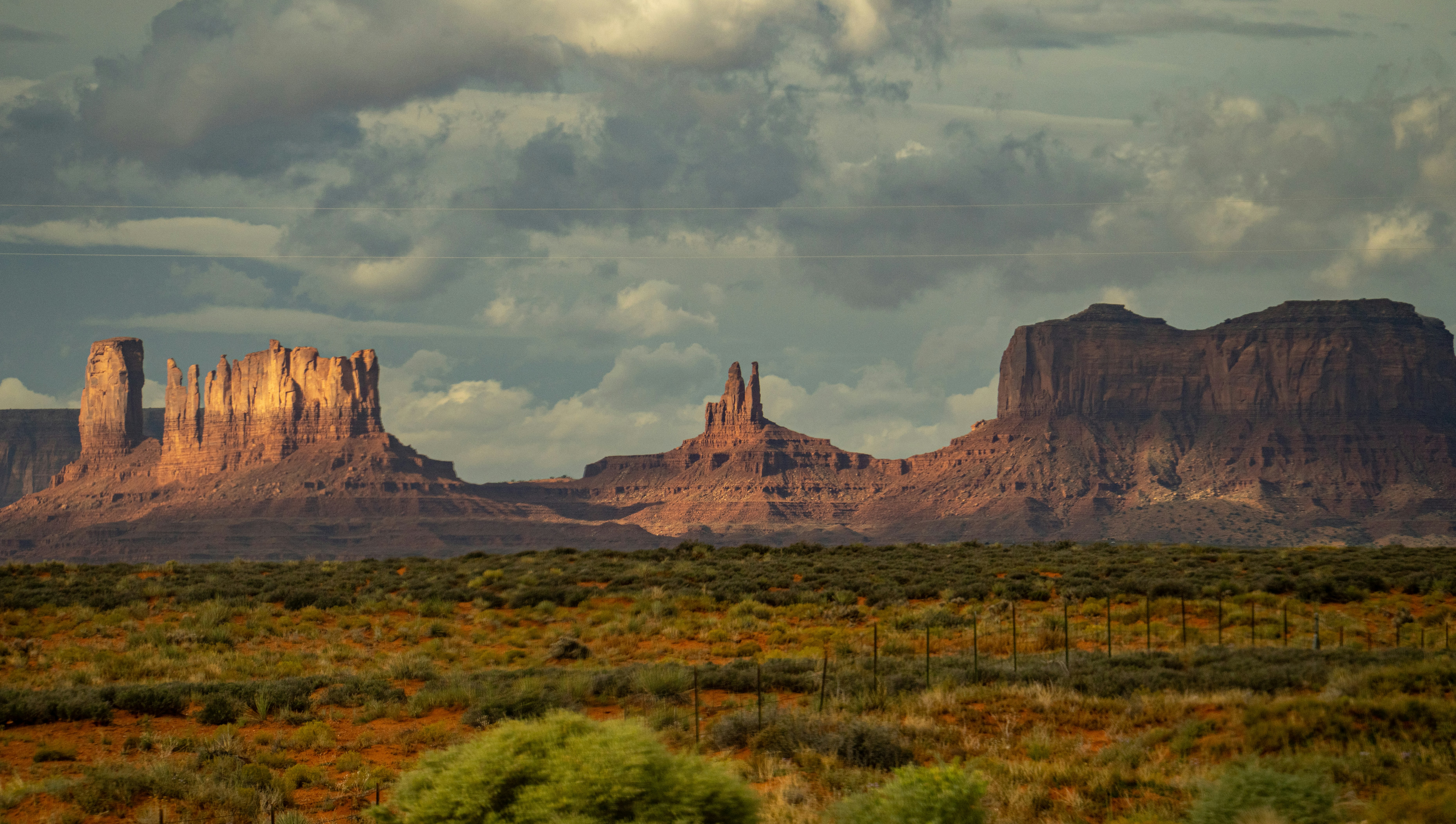 Desert Monoliths at Dusk: mesas Beyond the Prairie