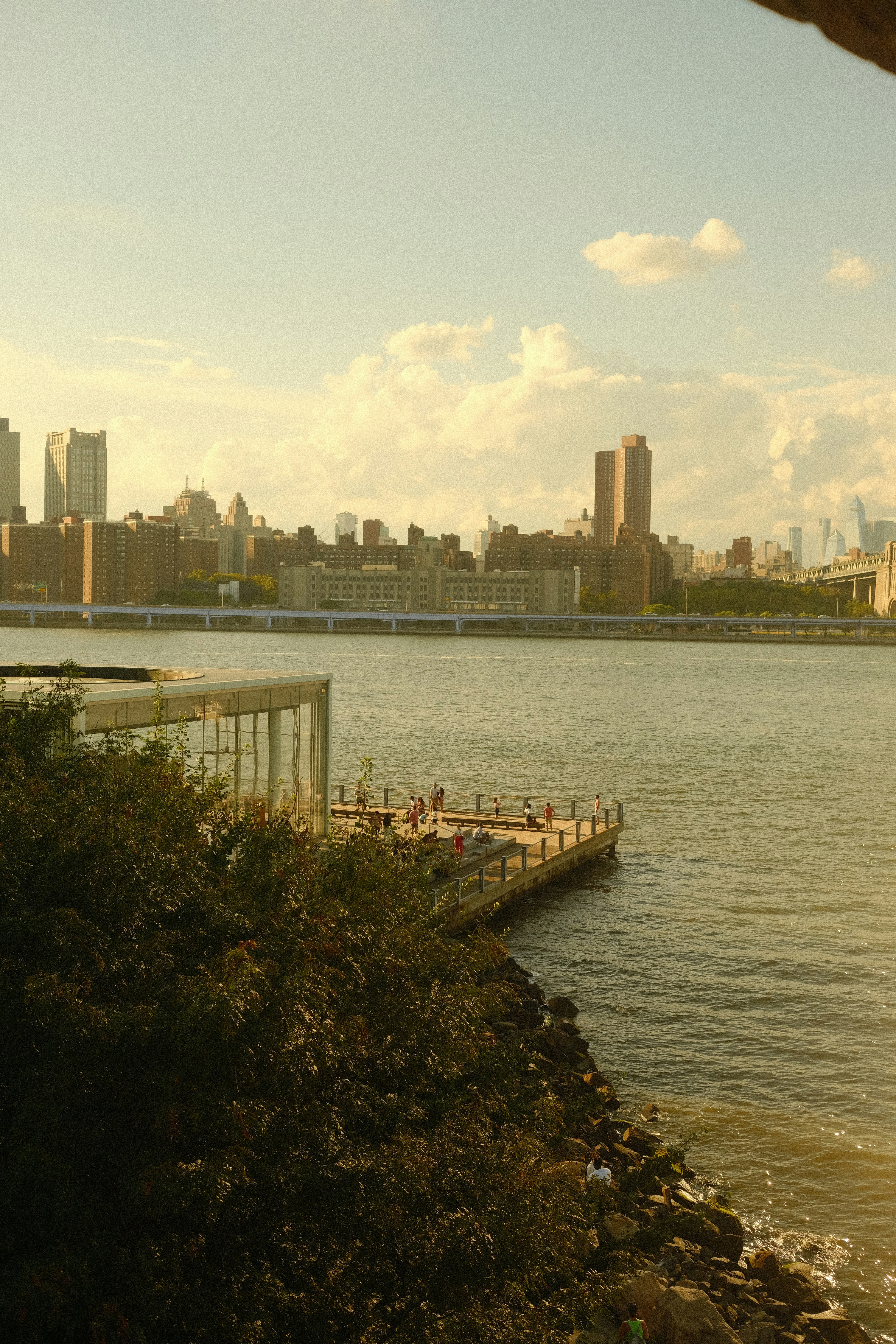 City by the Waterfront at Golden Hour