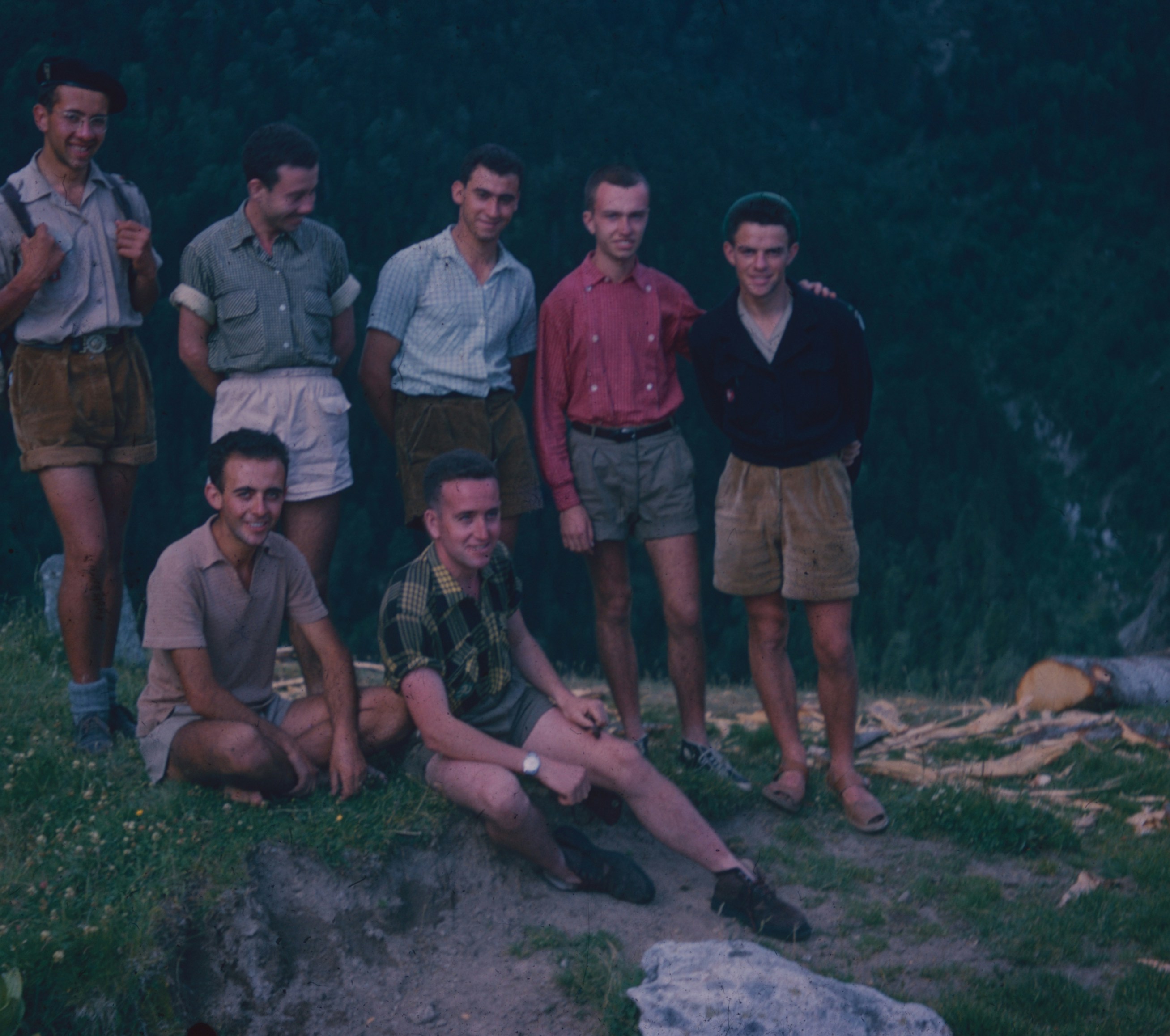 Group by the Riverside: A Summer Gathering on the Shore