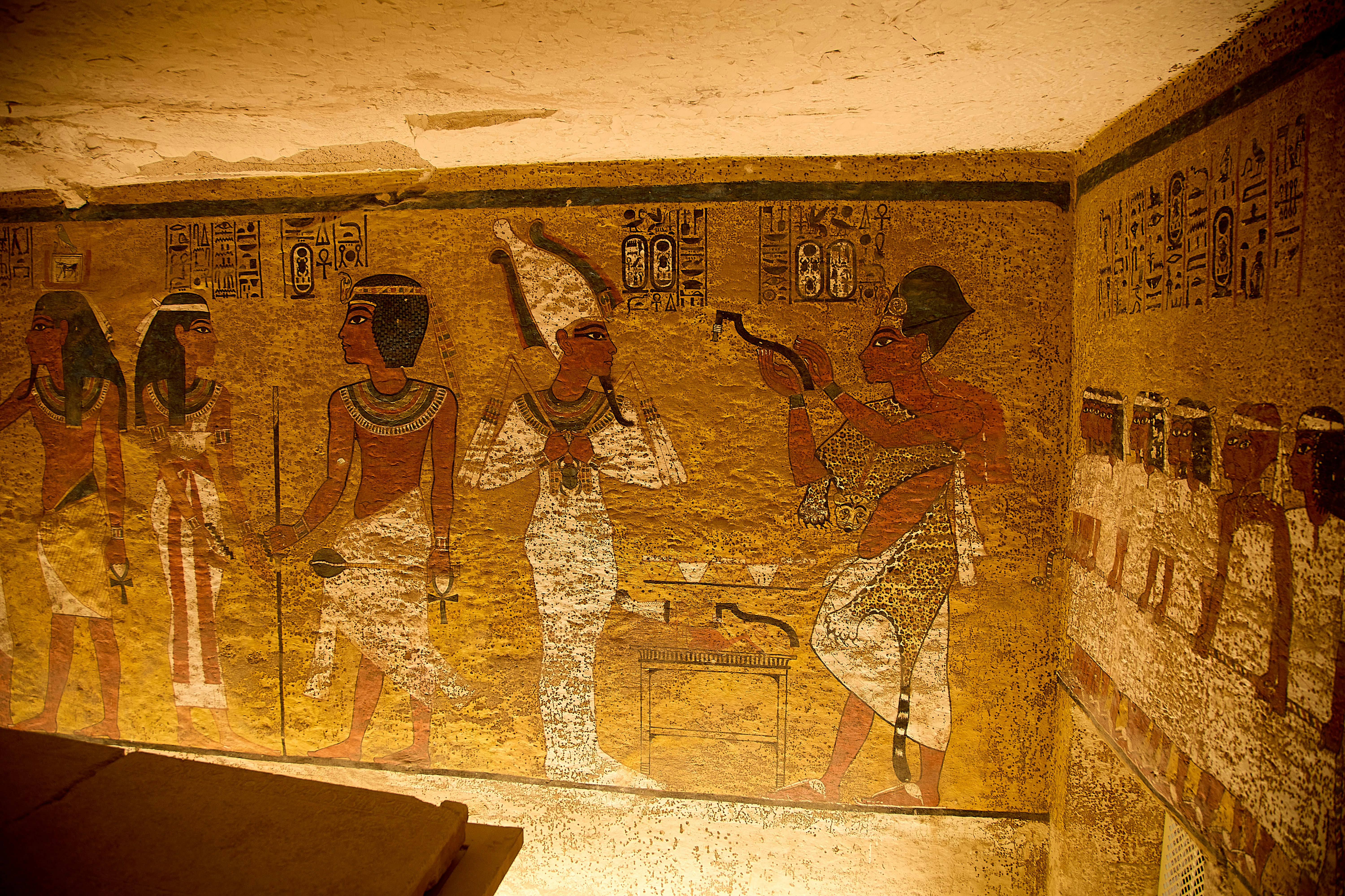 Hushed Hieroglyphs: Portraits in the Tomb's Golden Light