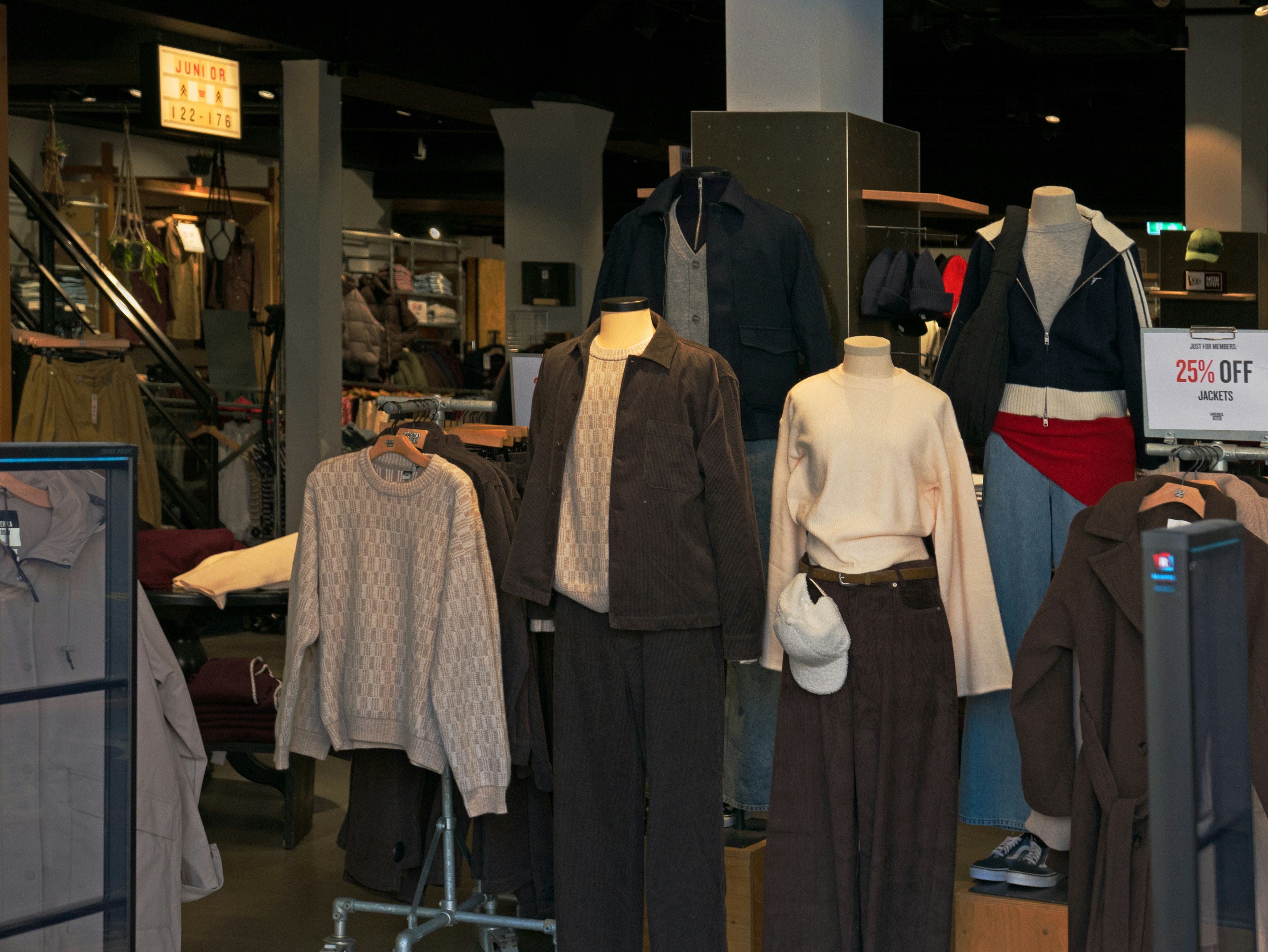 Mannequins in a Cozy Urban Fashion Shop