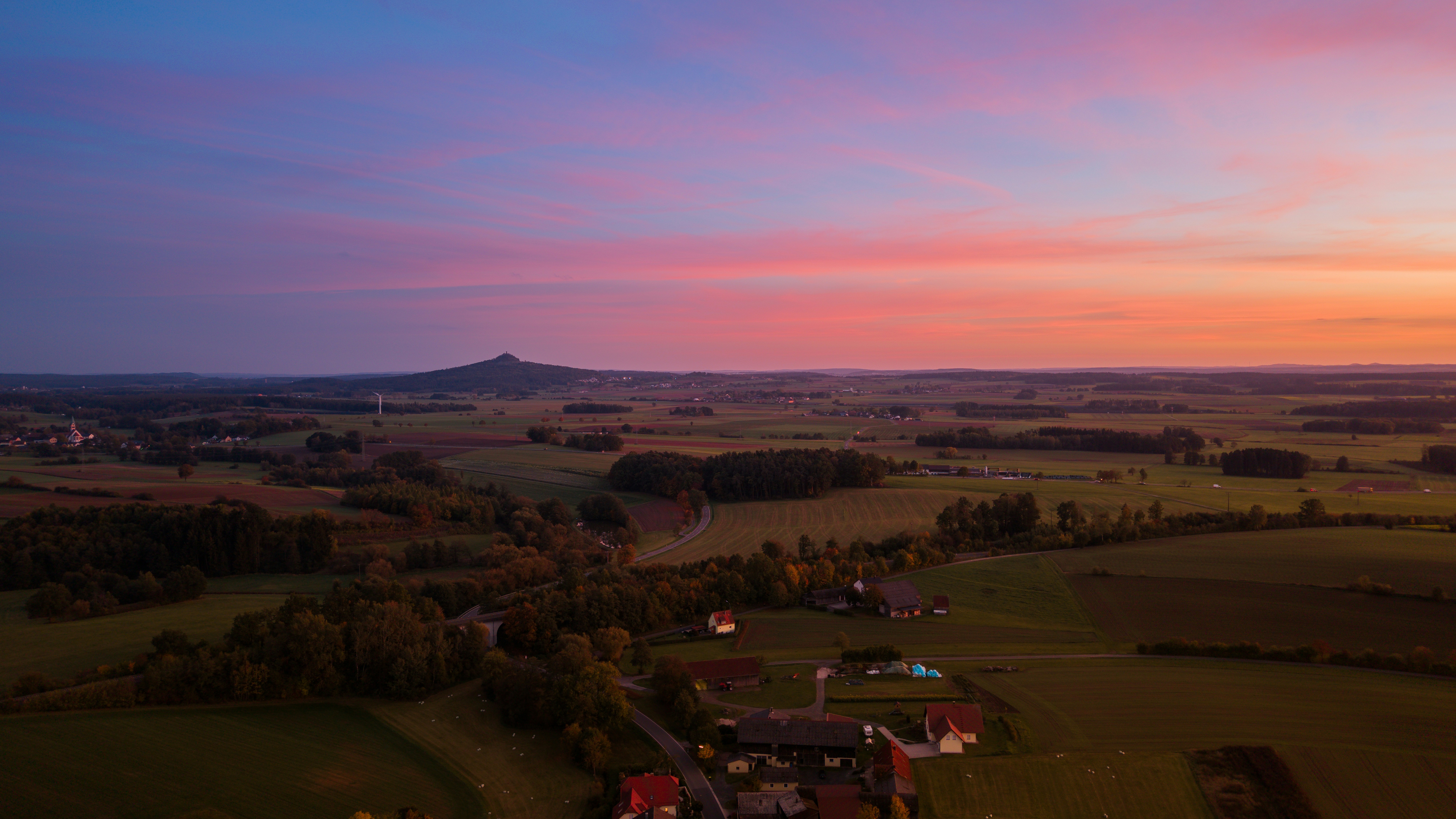 Dusk Over Open Fields: A Quiet Horizon