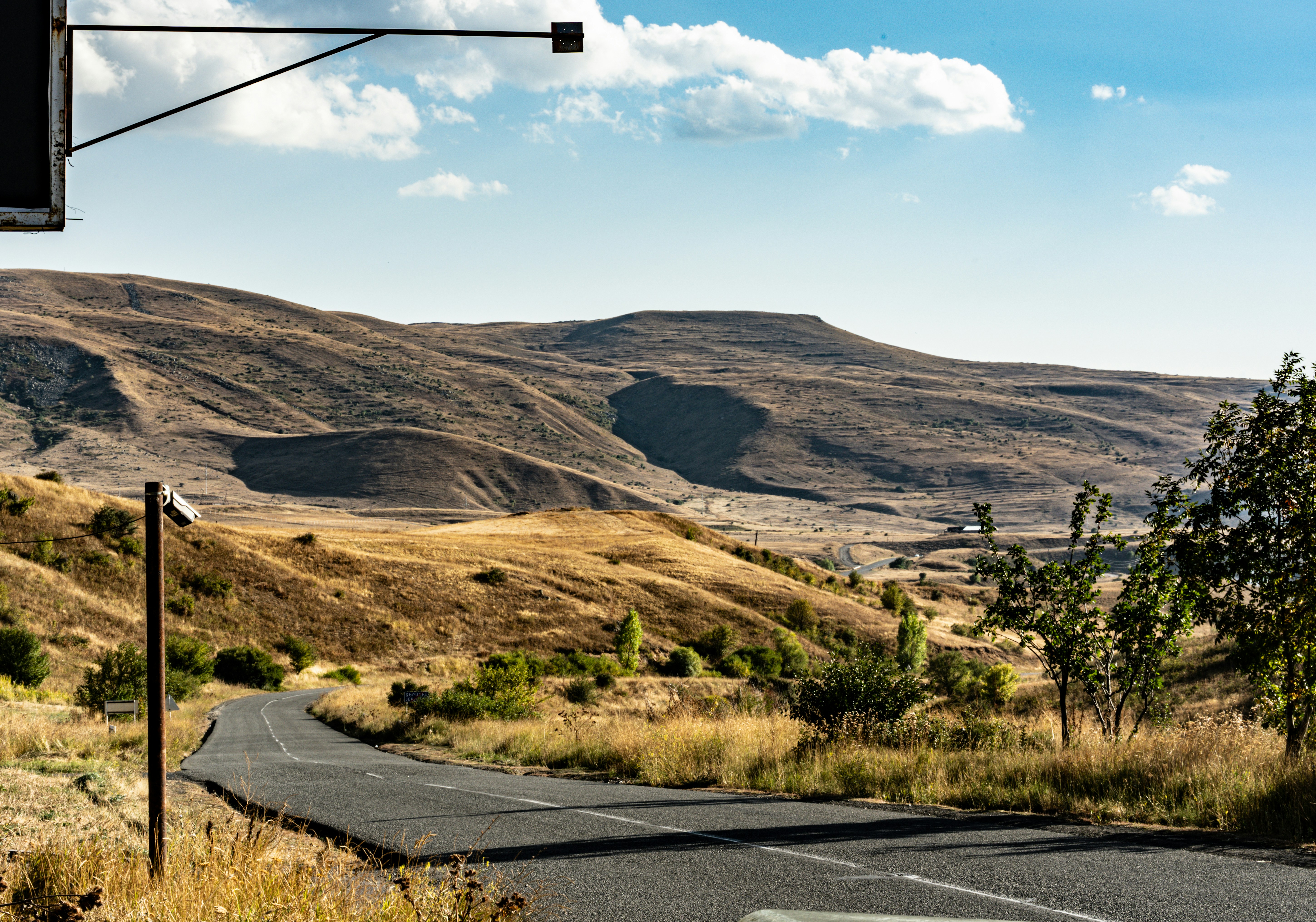 Desert Road Beneath Open Sky