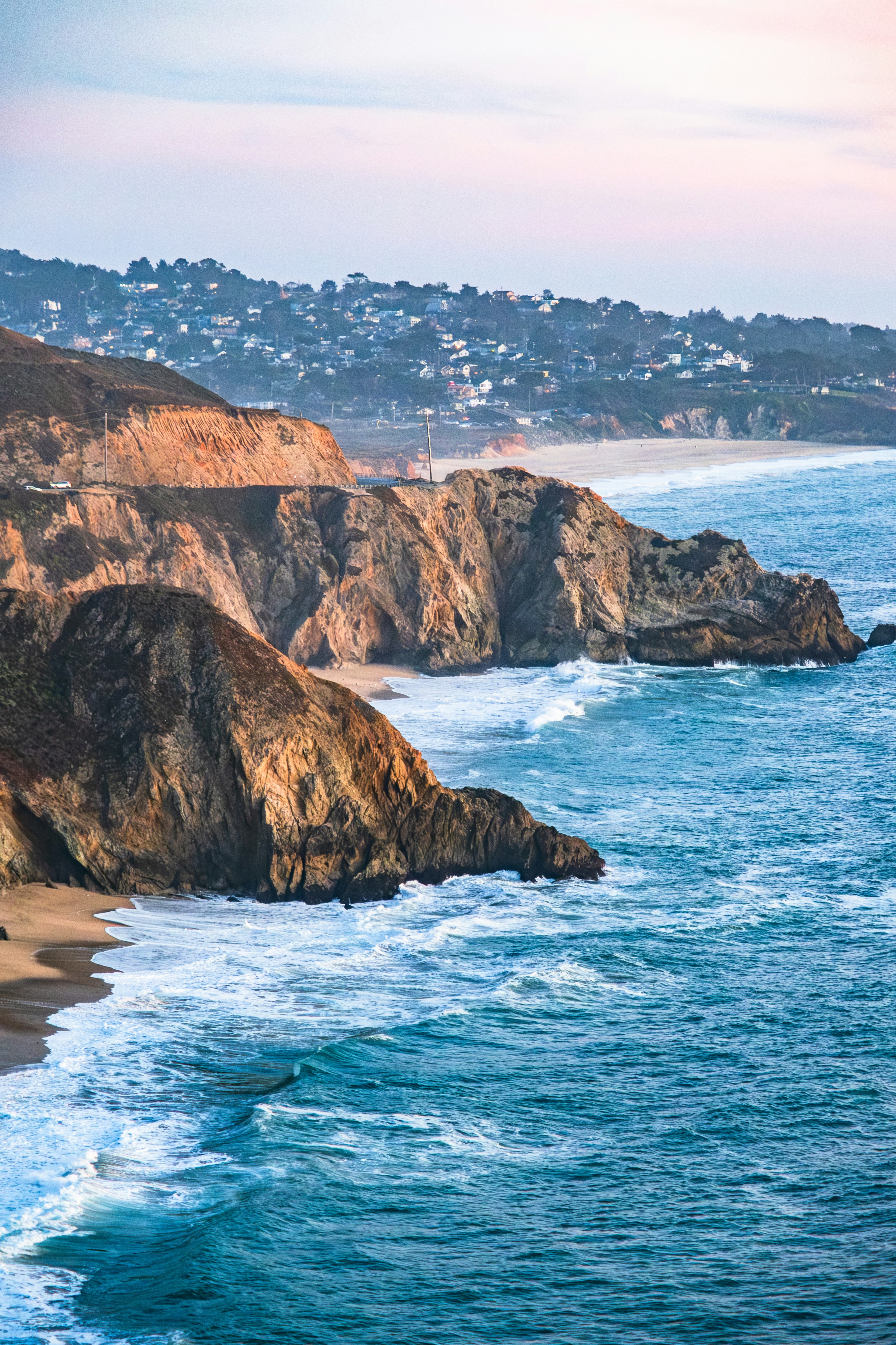 Craggy Coastal Ridge Framed by a Quiet Shoreline