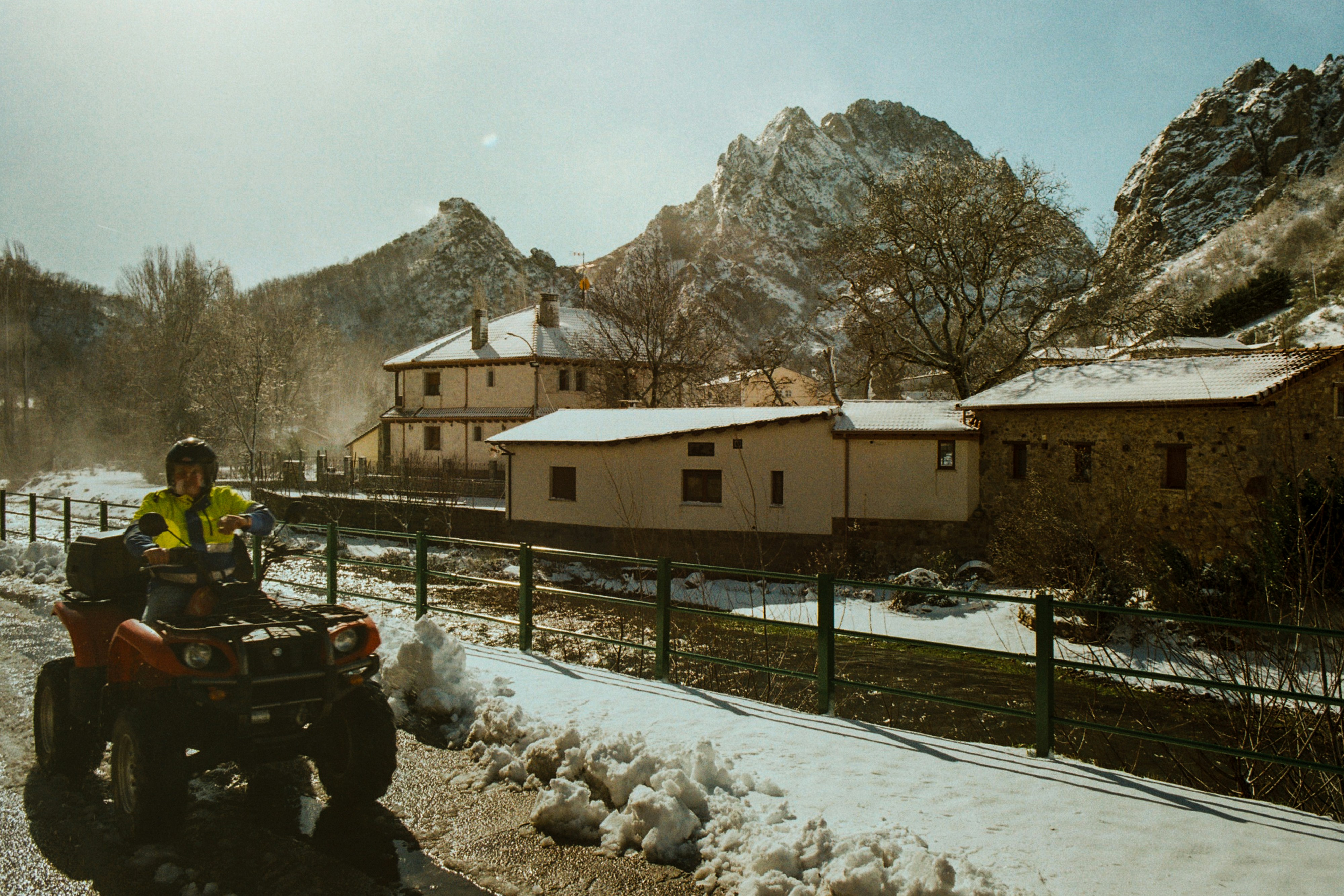 Snowbound Station: A Rider and the Quiet Vistas