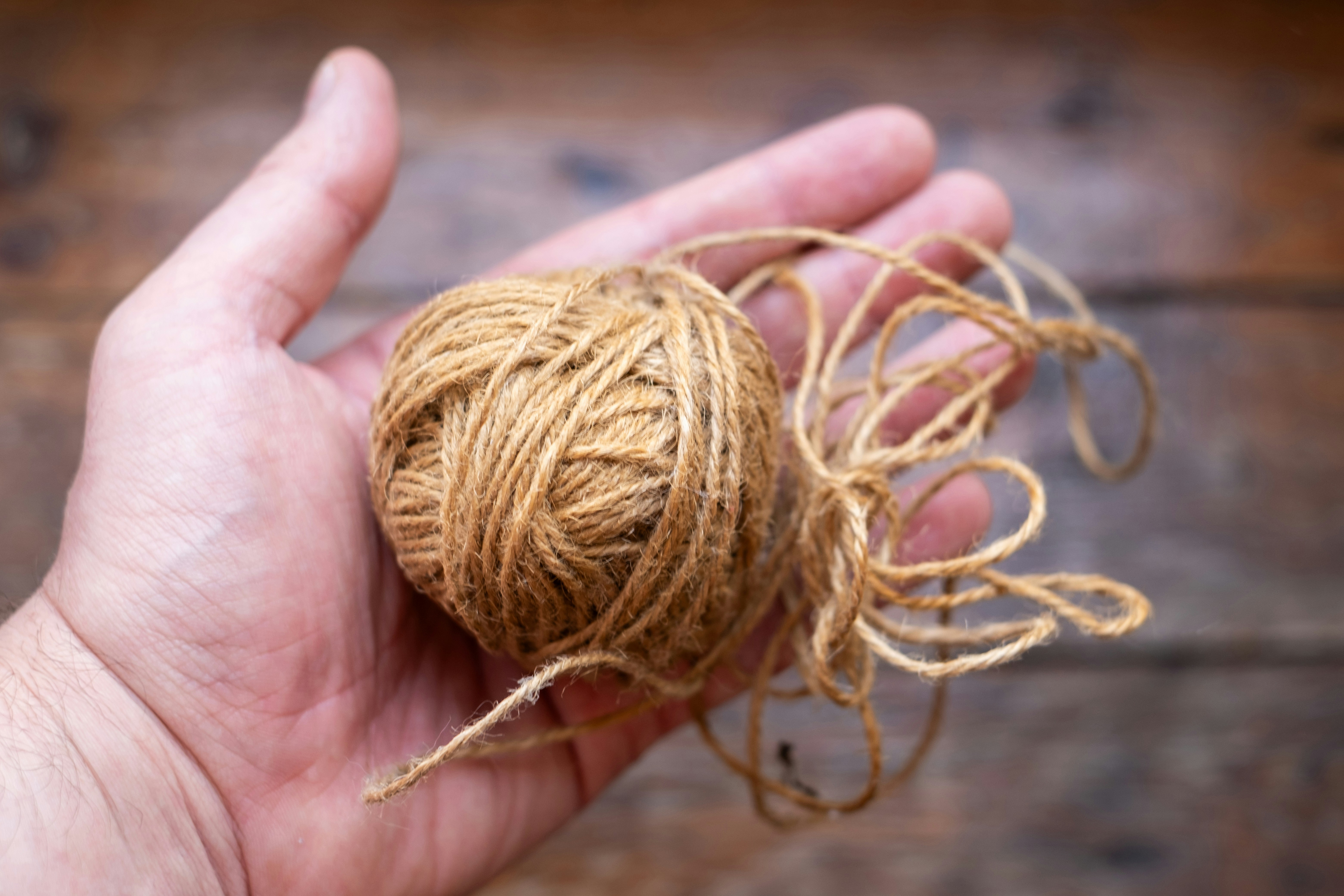 Handful of Twine: A Close-Up of Natural Rope Craft